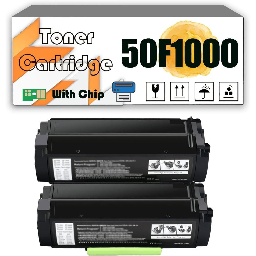 50F1000 Toner Cartridges Compatible for Lexmark MS310d MS312dn MS315dn ...