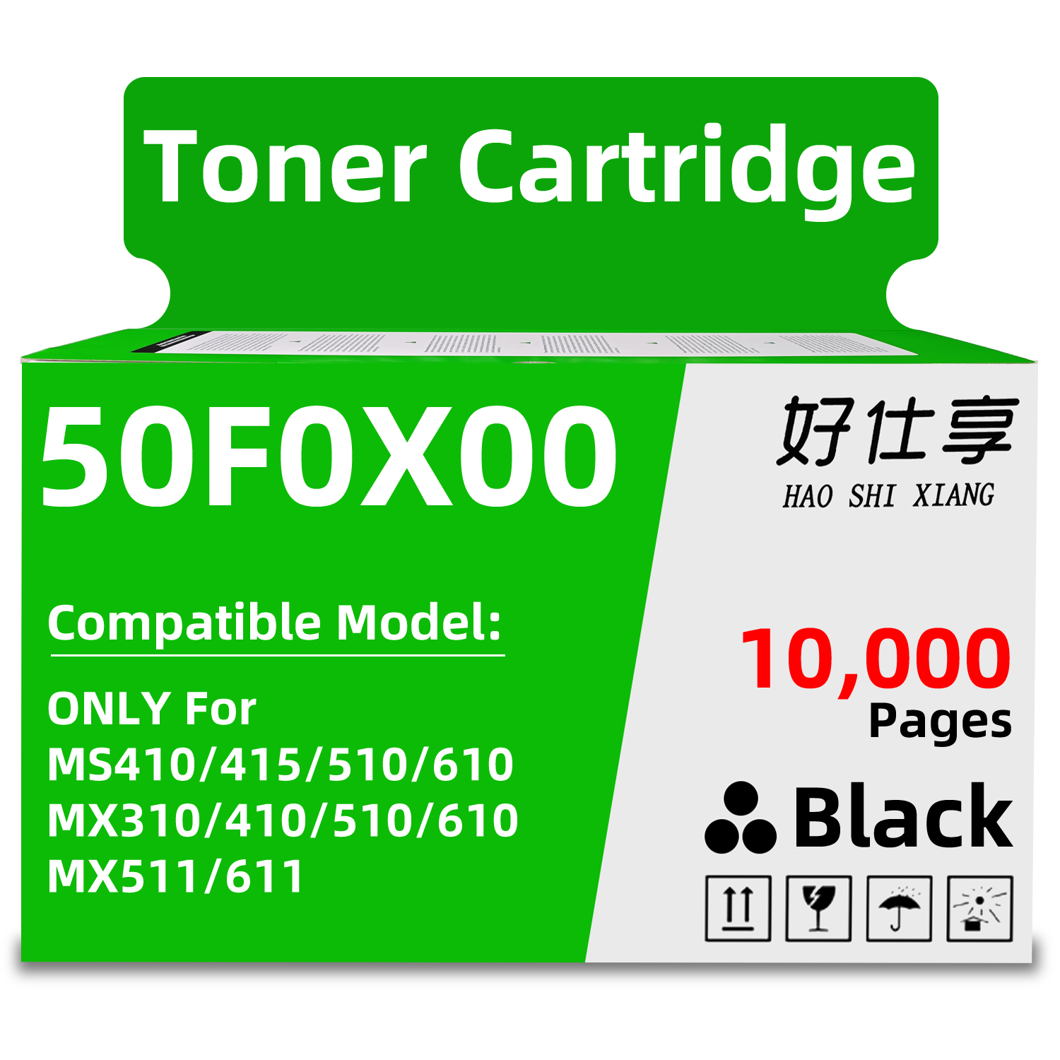 50F1X00 501X 50F1H00 501H 60F1H00 601H Black Toner Cartridge Compatible ...