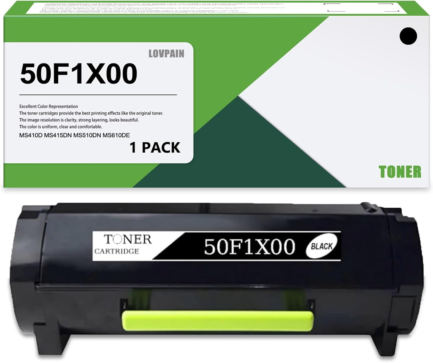 50F1X00 Extra High Yield Toner Cartridge (1-Pack, Black) - Lovn ...