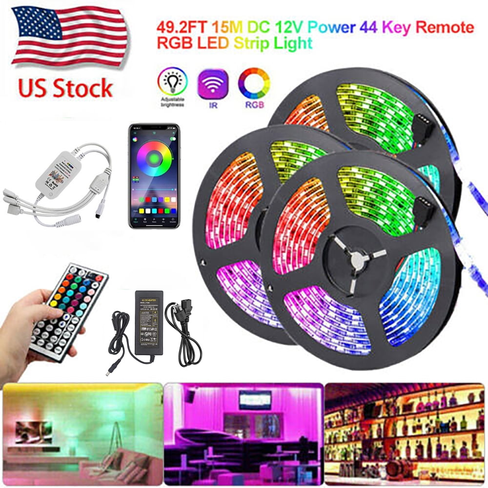 50FEET LED Music Strip Lights Dream Color, Color Changing 900LEDS ...