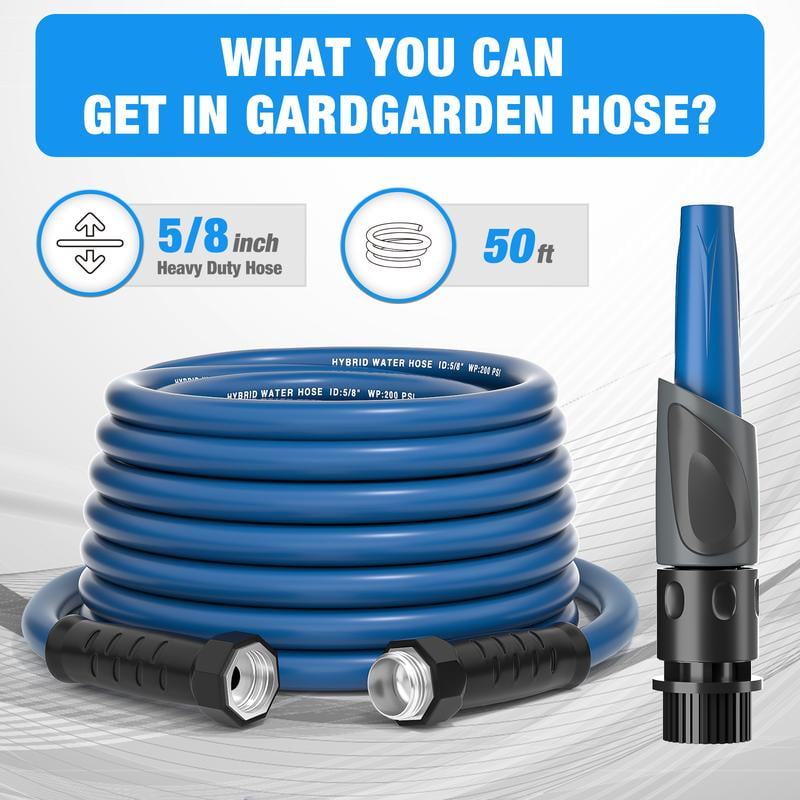 50FT/100FT Expandable Garden Water Hose with 10 Function Nozzle and ...