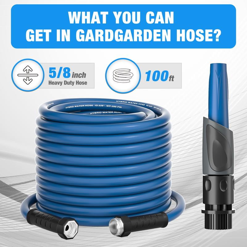 50FT/100FT Expandable Garden Water Hose with 10 Function Nozzle and ...