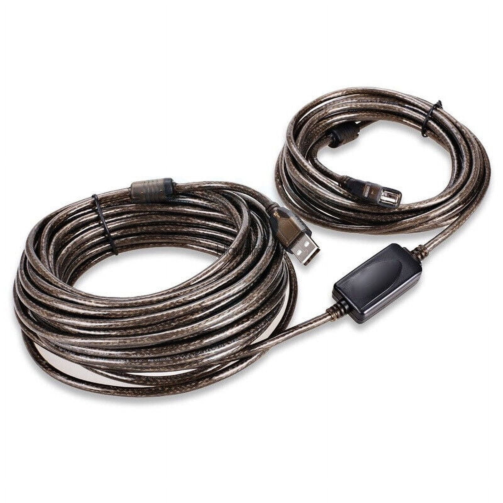 50FT 15M METER USB Extension Repeater Cable Signal Booster A Male to A ...