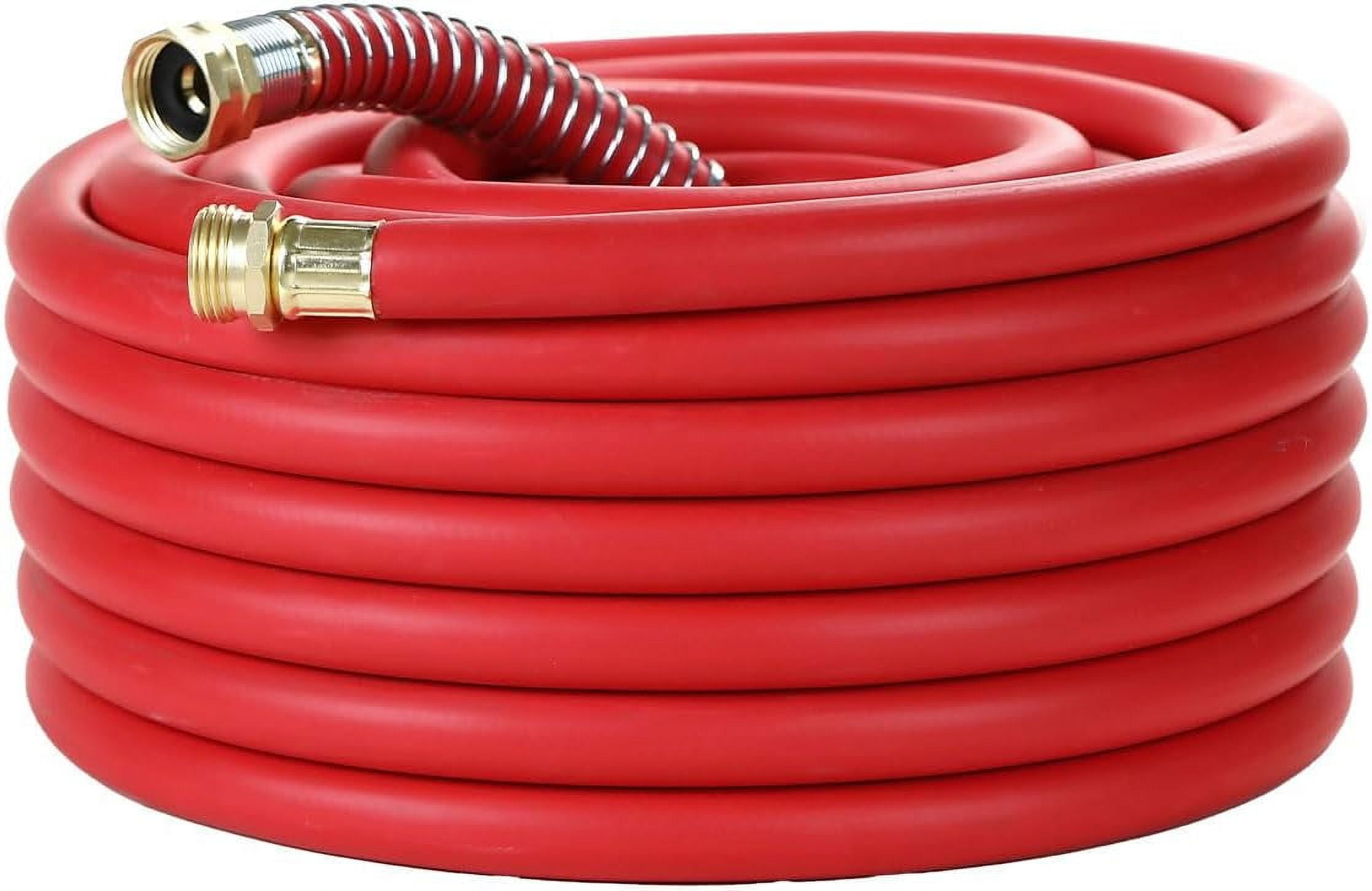 50FT 5/8 Heavy Duty Rubber Garden Hose - 200psi Working, 1000psi Burst ...