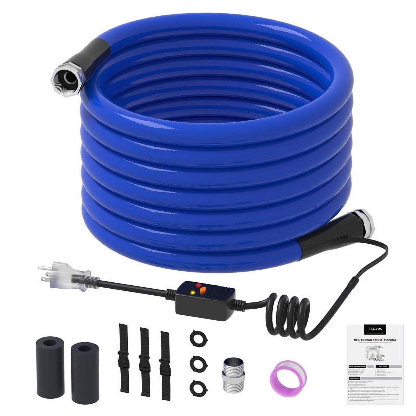 50FT Heated Water Hose for RV, Heated Drinking Water Hose with Lead and ...