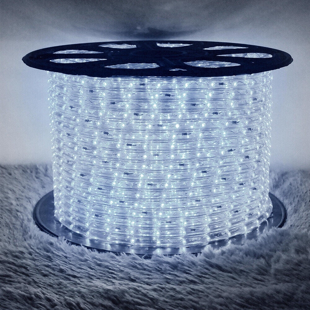 50FT LED Rope Light In/Outdoor Cuttable Flexible Lights Strip - Walmart.com
