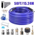 50FT Sewer Jetter Kit for Pressure Washer, 5800 PSI Drain Cleaning Hose ...