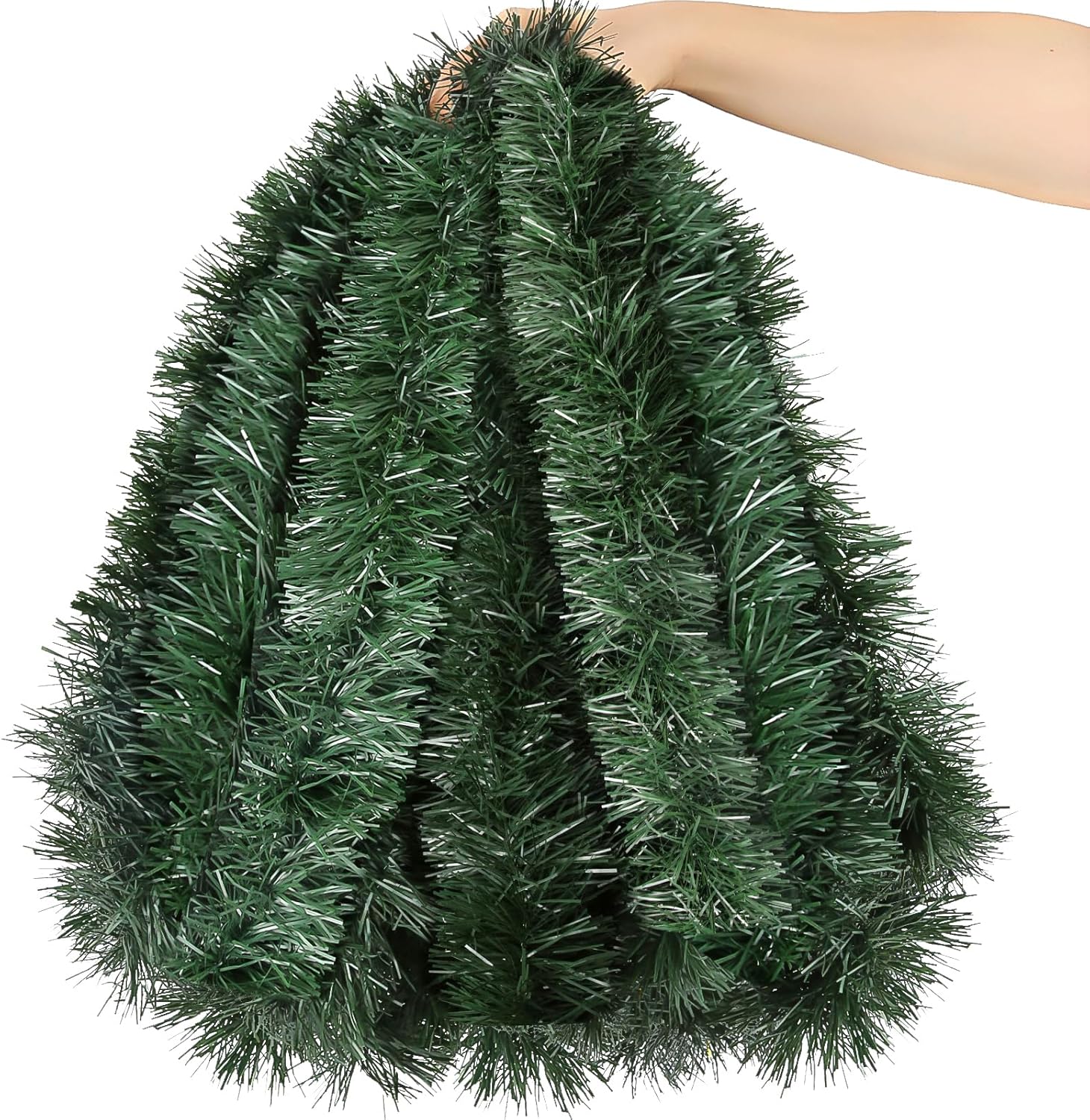 50FT Xmas Green Garland Artificial Greenery Garland suitable for Xmas ...