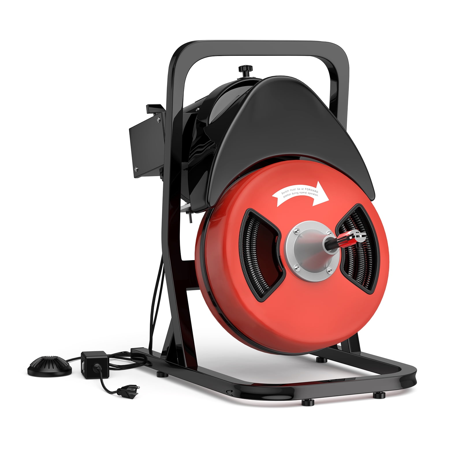 50FT x 1/2Inch Drain Cleaner Machine, Sewer Snake Electric Drain Auger ...