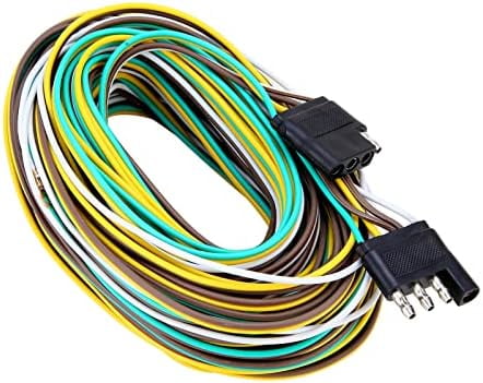 50Foot 4Pin 5Wire Trailer Wire Harness, Premium Towing Wiring Solution ...