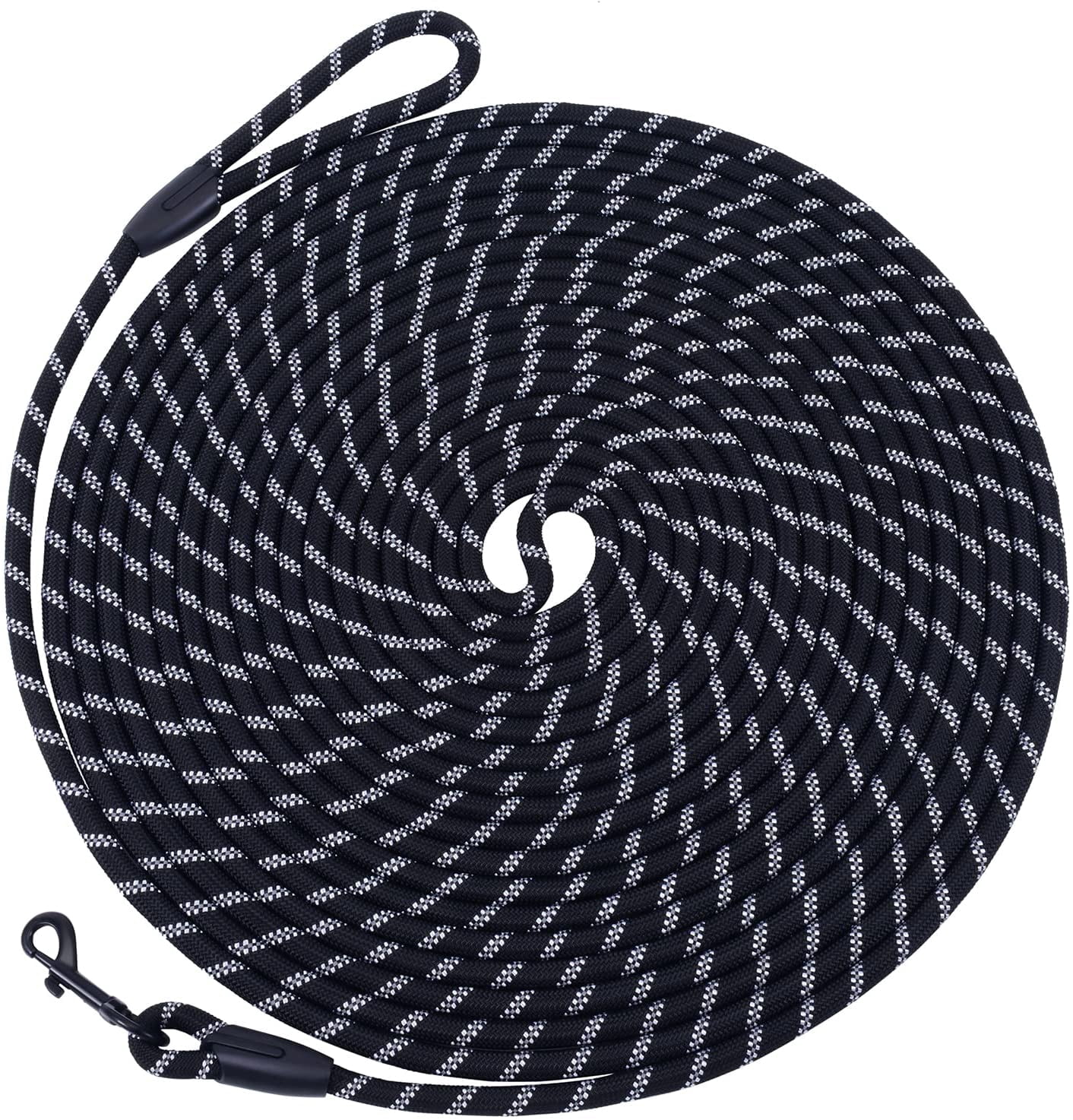 50Ft Reflective Dog Training Leash with Swivel Hook - Durable Nylon ...