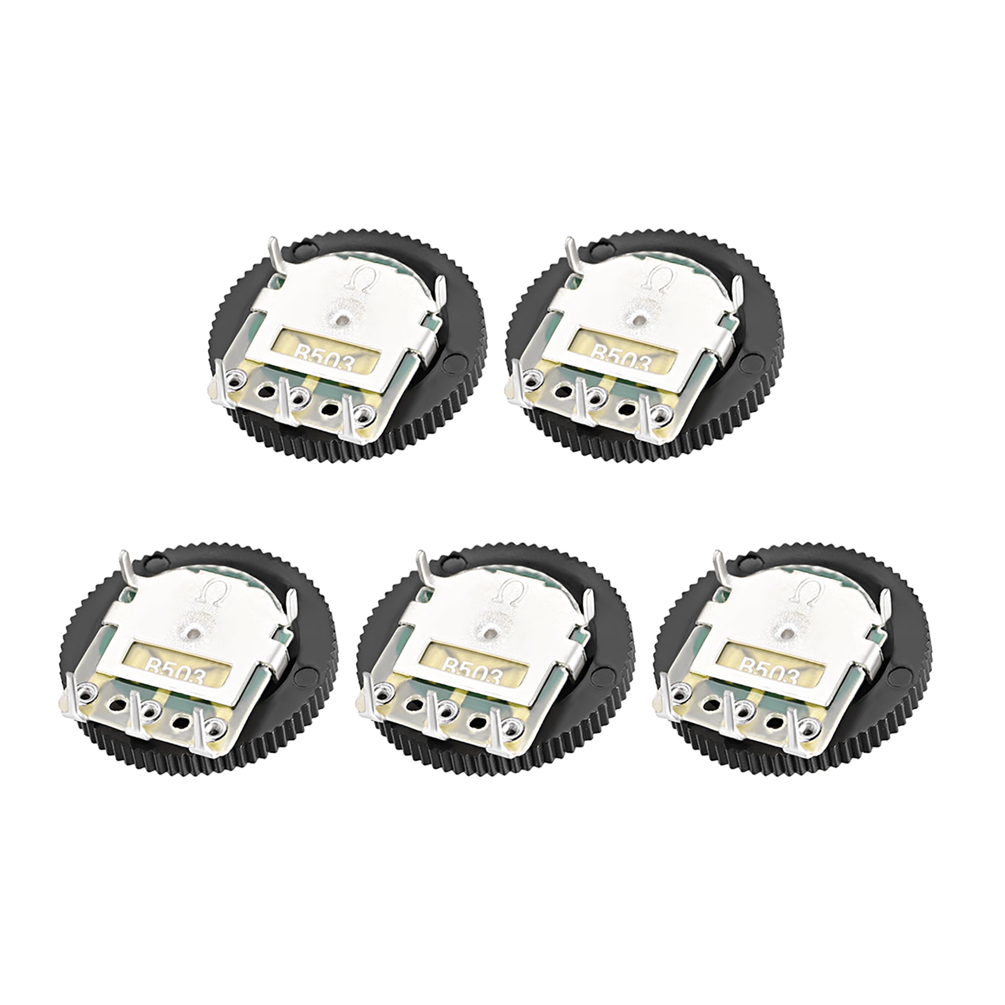 50K Ohm Dial Wheel Potentiometer for Audio Stereo Volume Switch Control ...