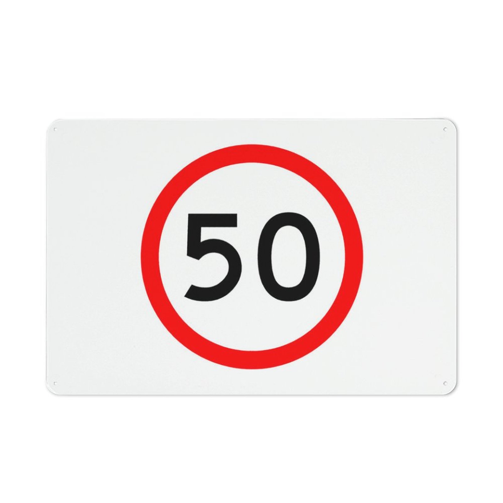50Km Speed Warning Sticker-Security Sign Outdoor Sign 12 X 8 Inches ...