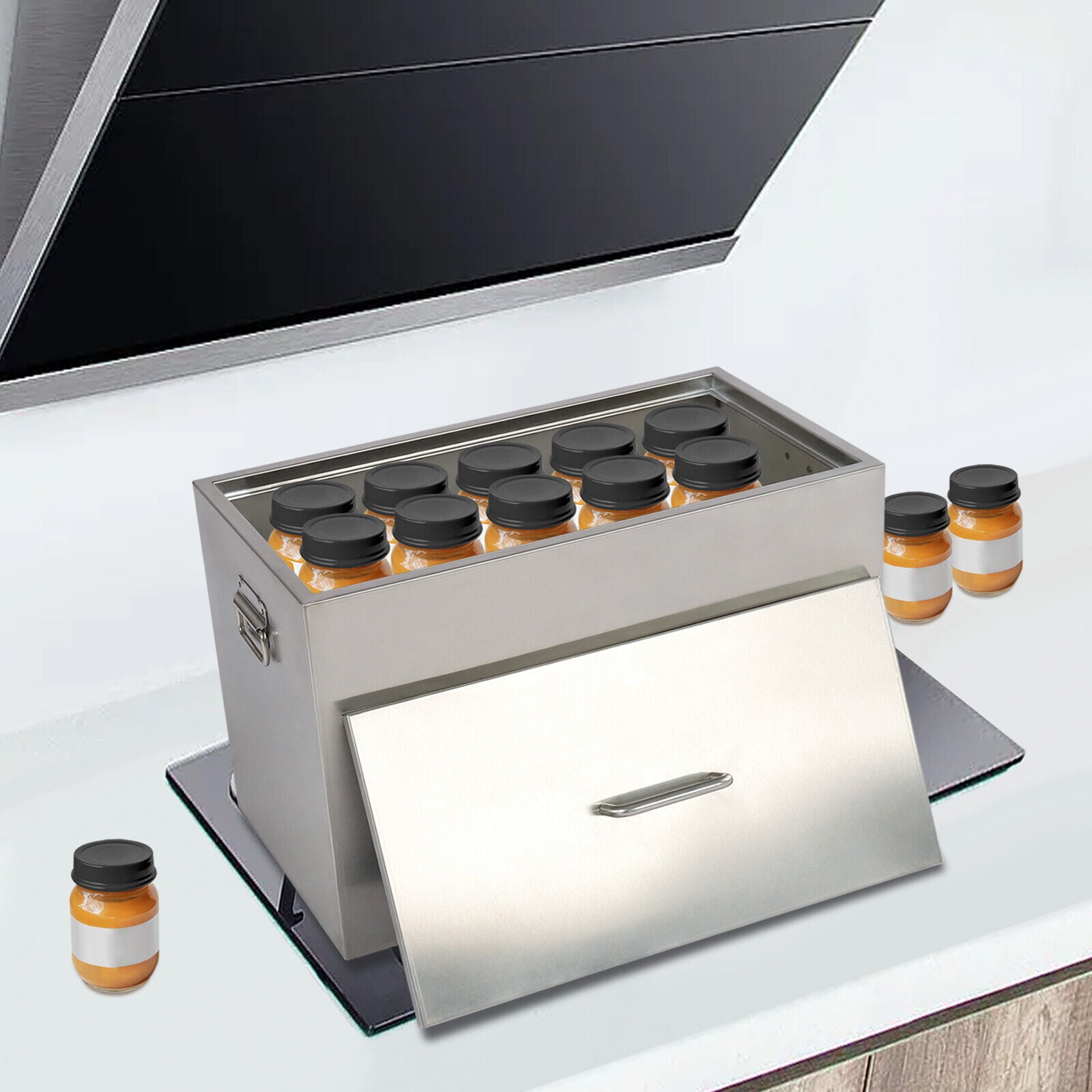 50L/13.2gal Water Bath Canner Boiling Water Canner Fruit Canner w/ 2 ...