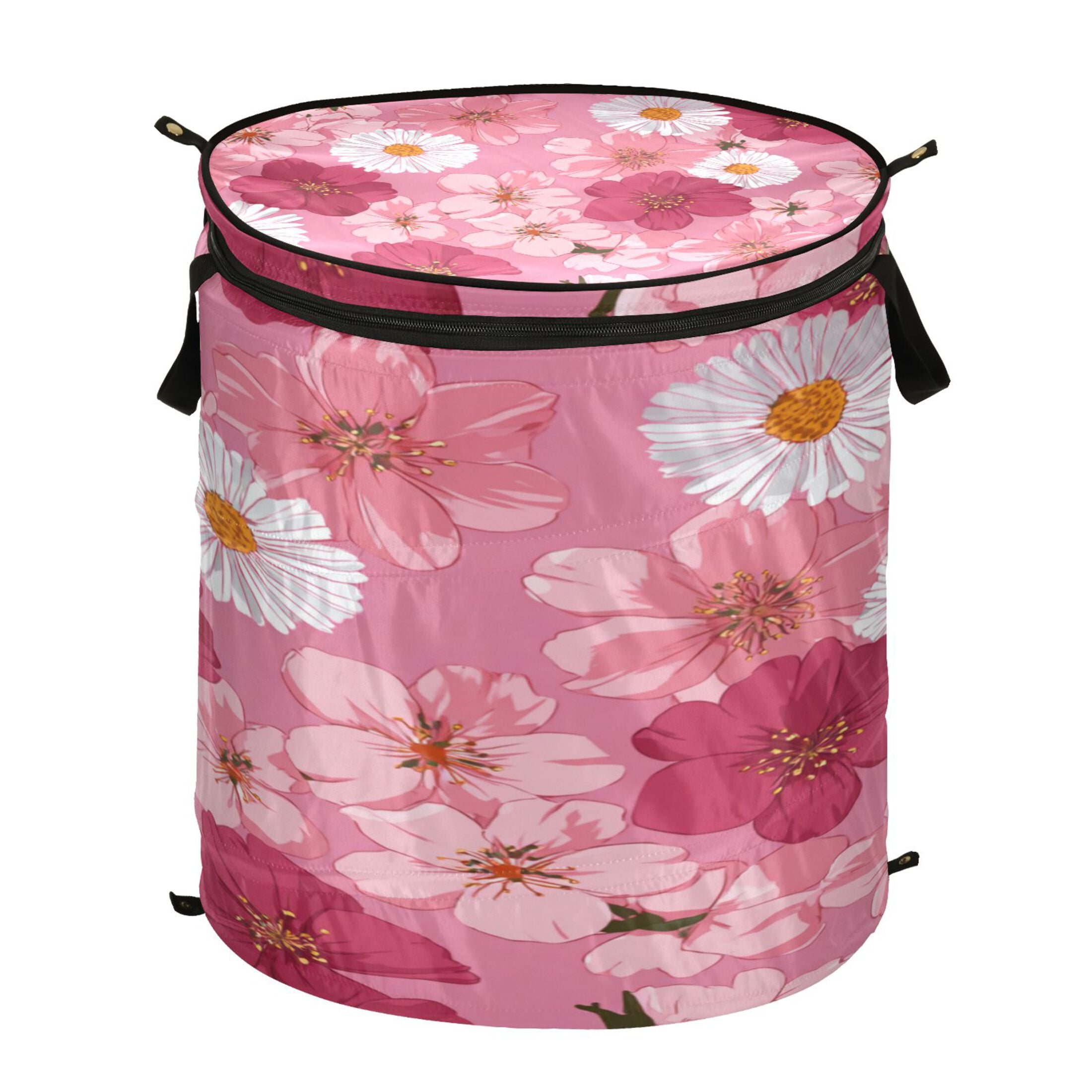 50L Large Capacity Foldable Elastic Storage Basket Laundry Basket ...
