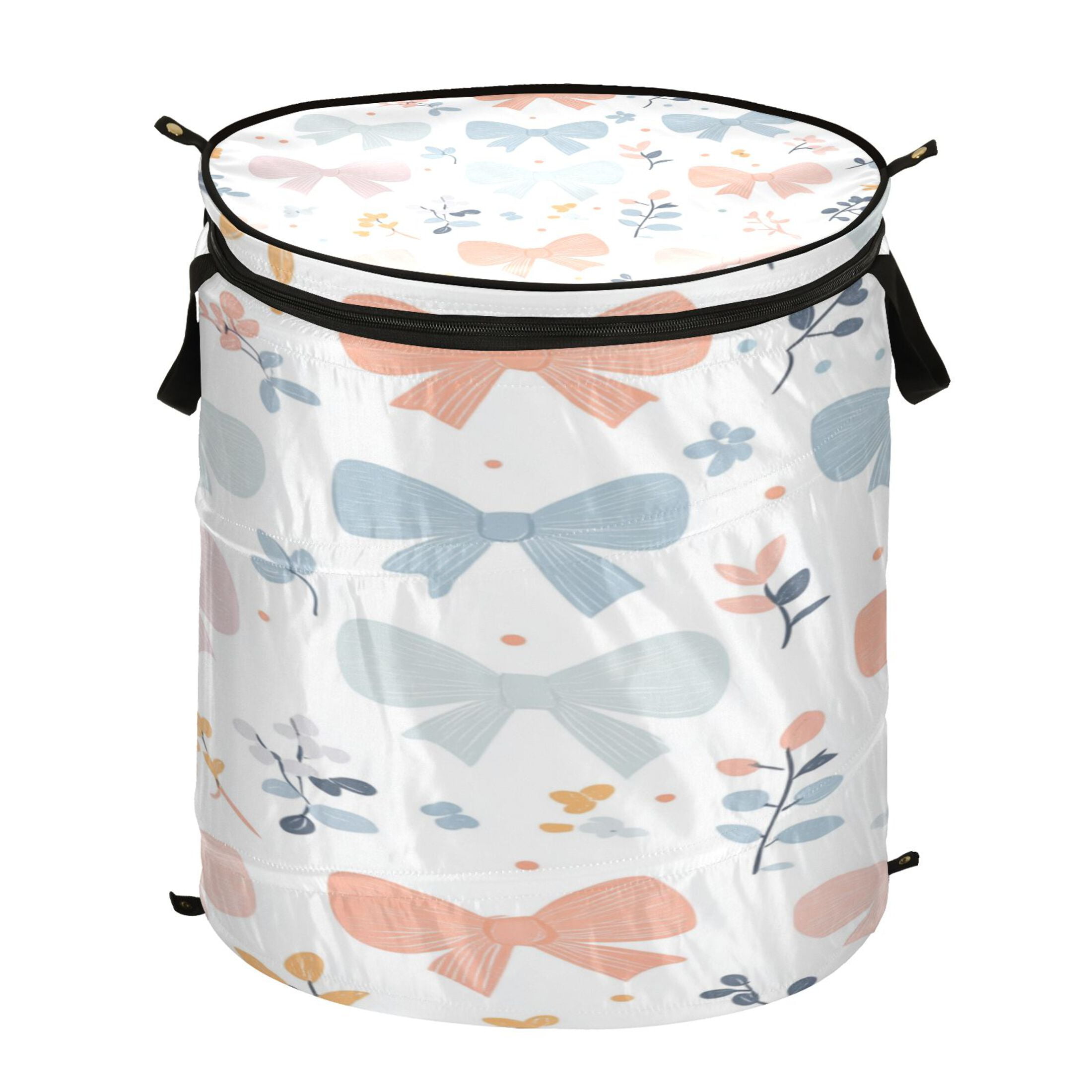 50L Large Capacity Foldable Elastic Storage Basket Laundry Basket ...