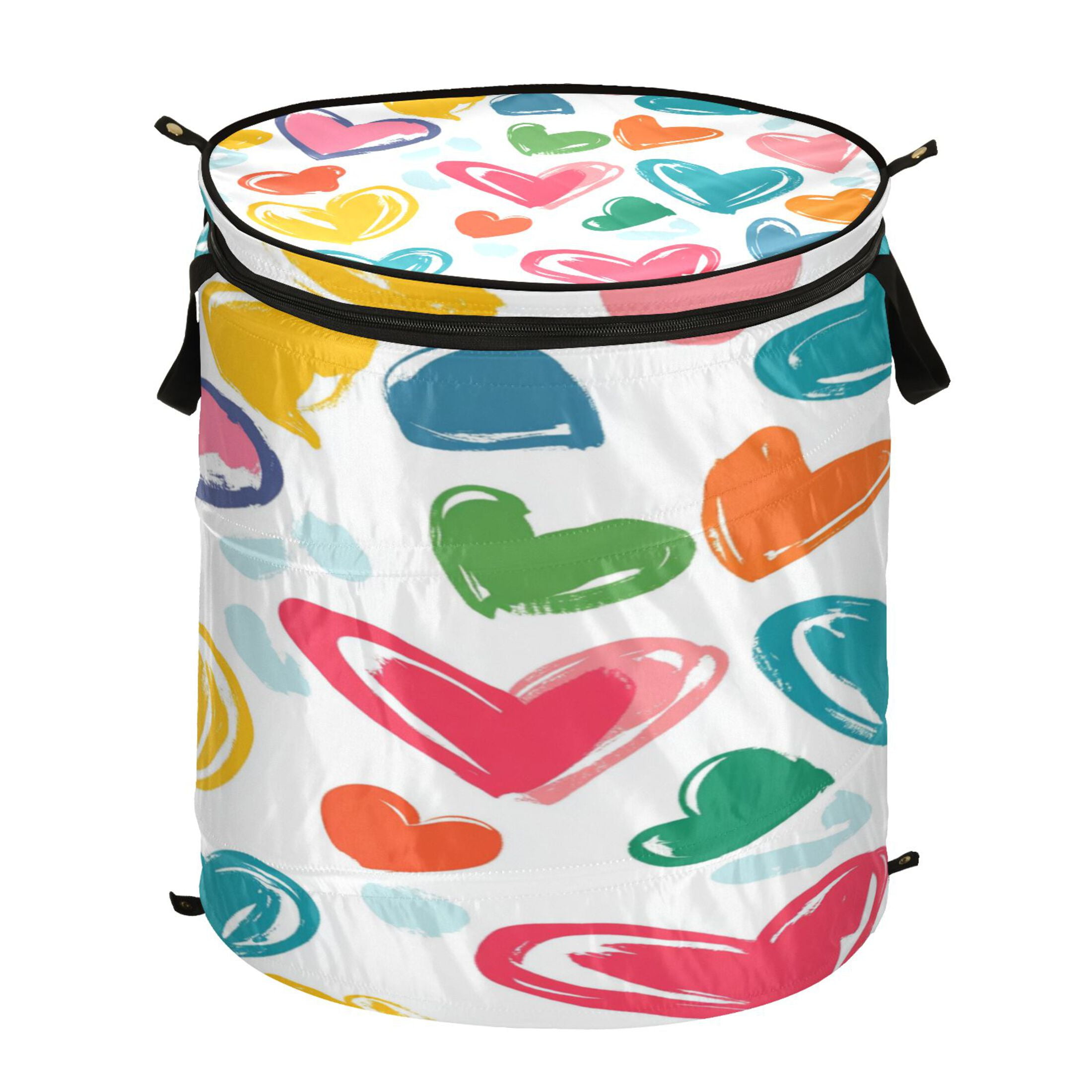 50L Large Capacity Foldable Elastic Storage Basket Laundry Basket ...