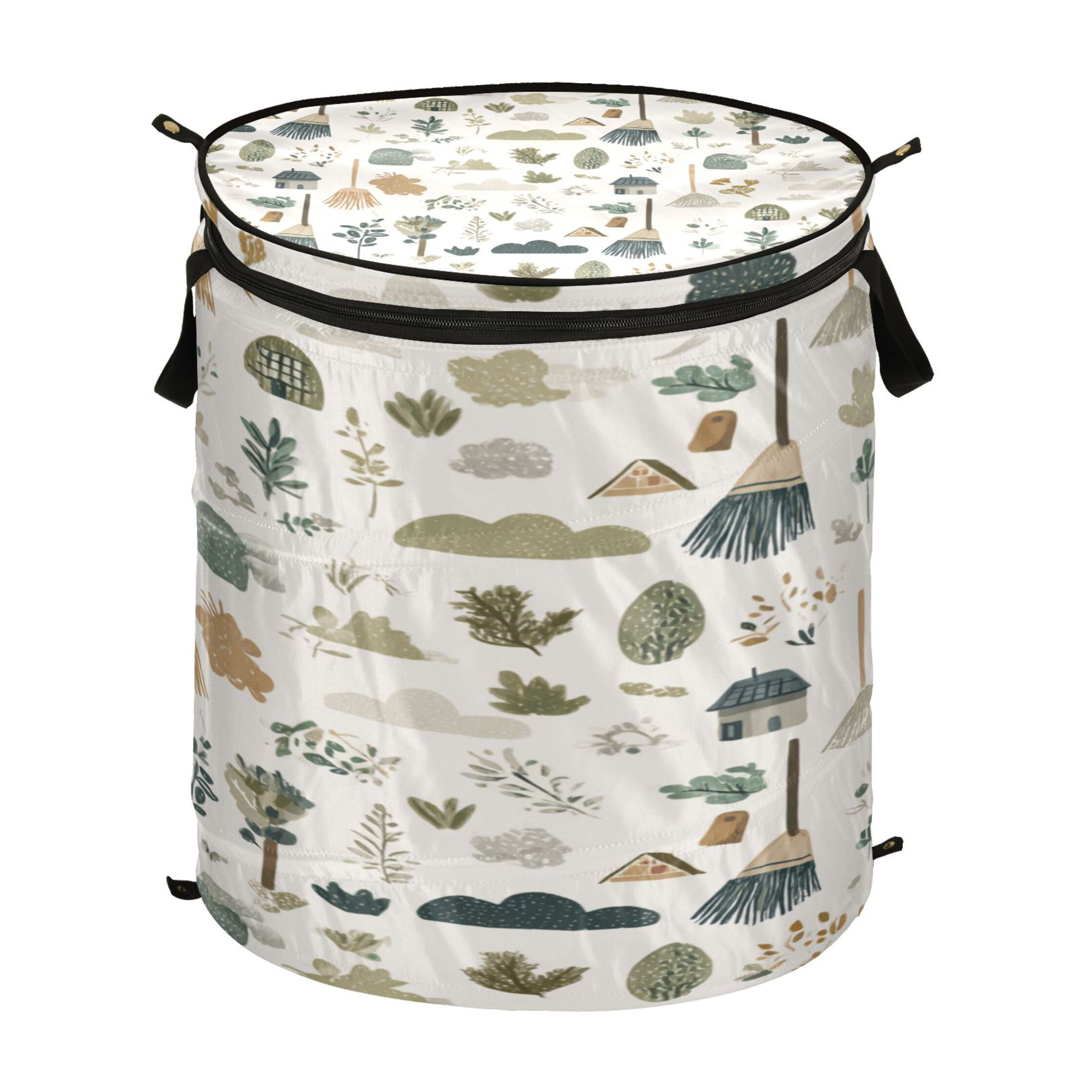 50L Large Capacity Foldable Elastic Storage Basket Laundry Basket ...