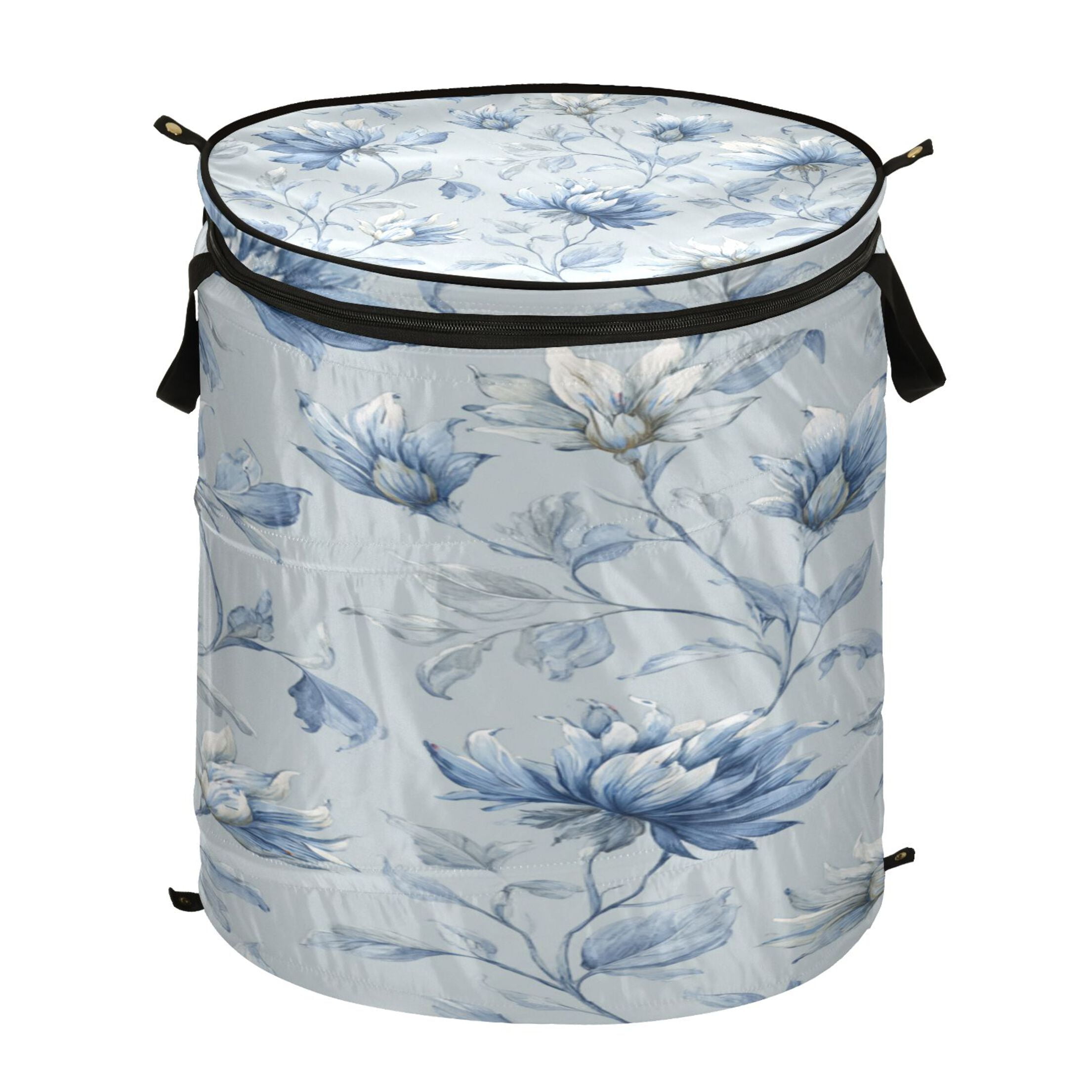 50L Large Capacity Foldable Elastic Storage Basket Laundry Basket ...
