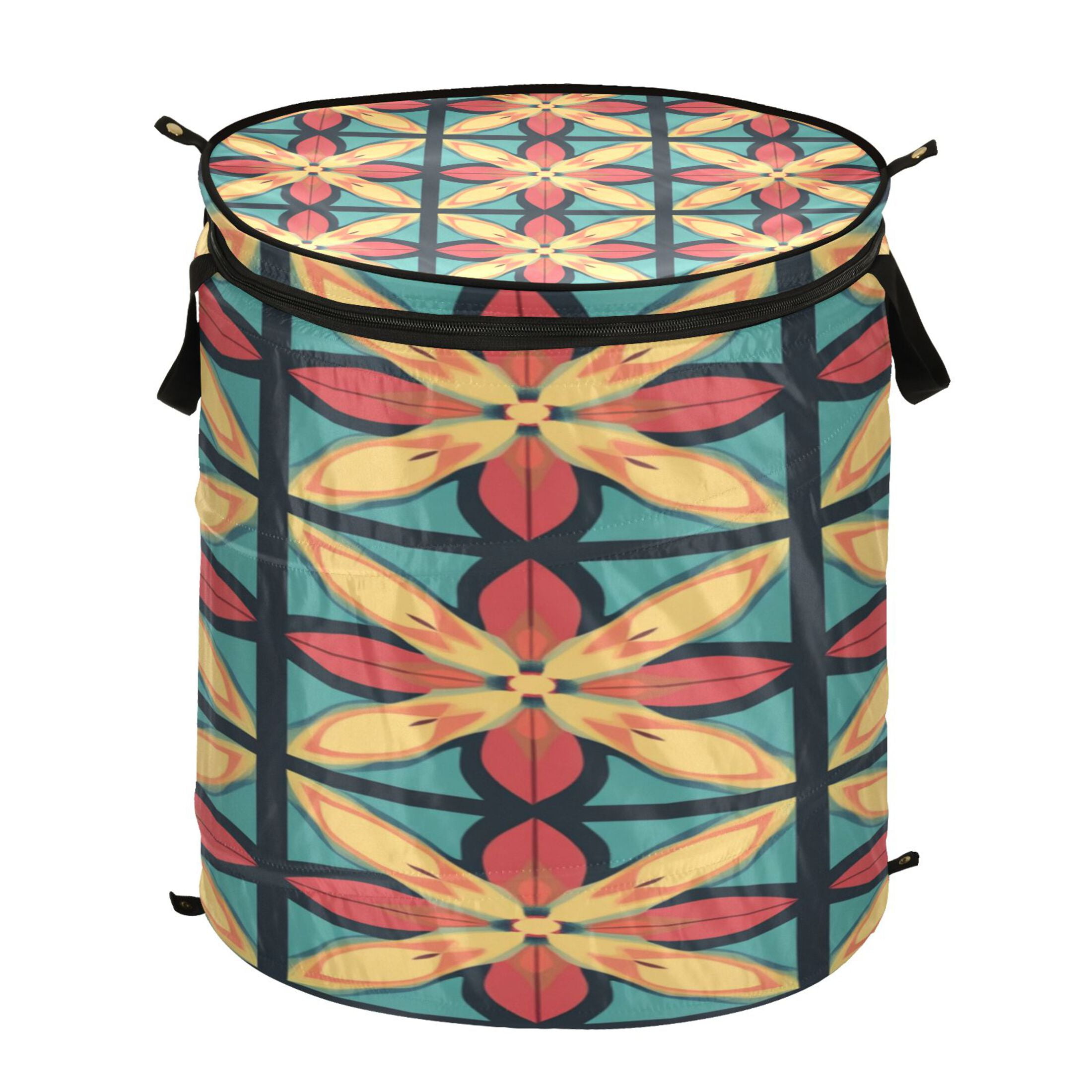 50L Large Capacity Foldable Elastic Storage Basket Laundry Basket ...