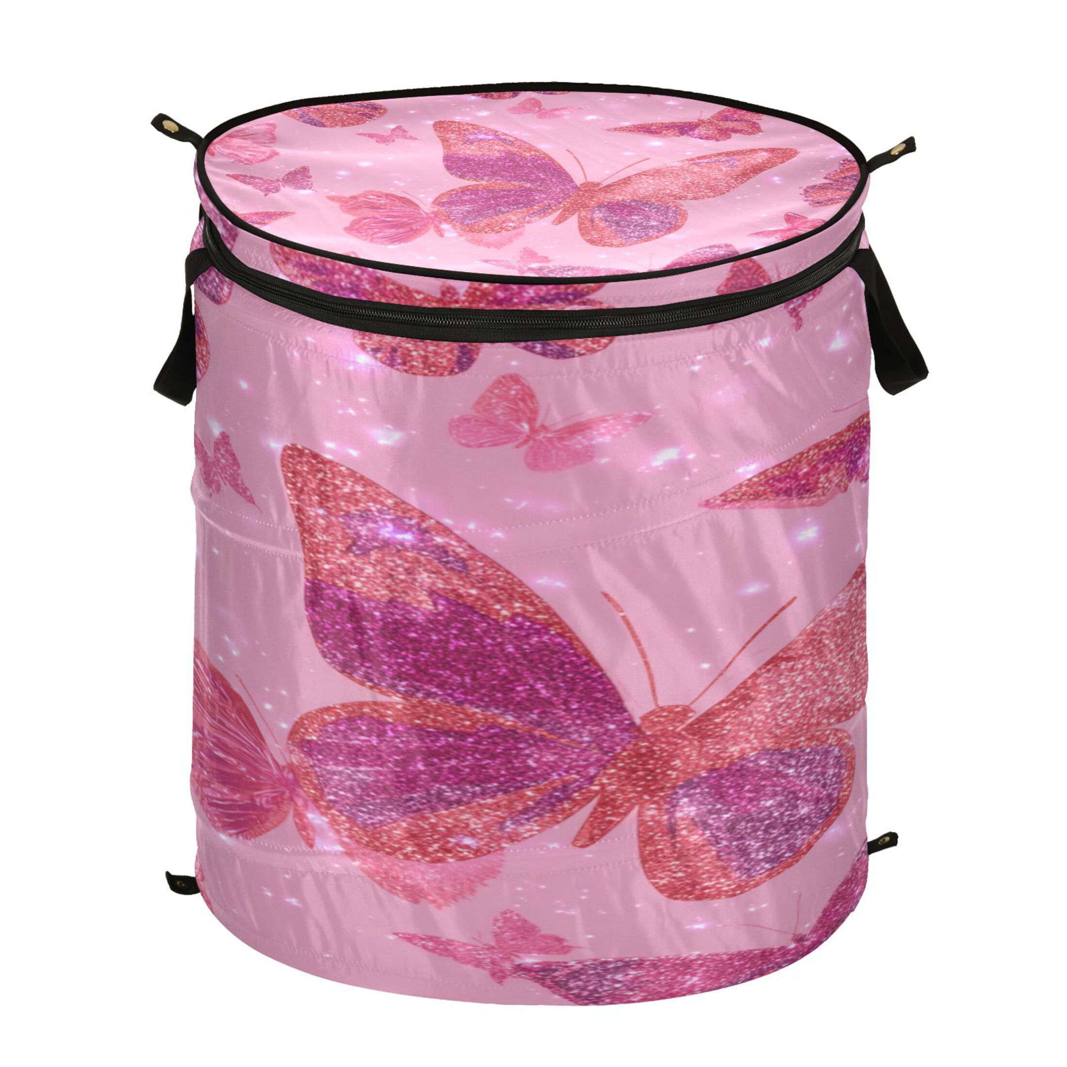 50L Large Capacity Foldable Elastic Storage Basket Laundry Basket ...