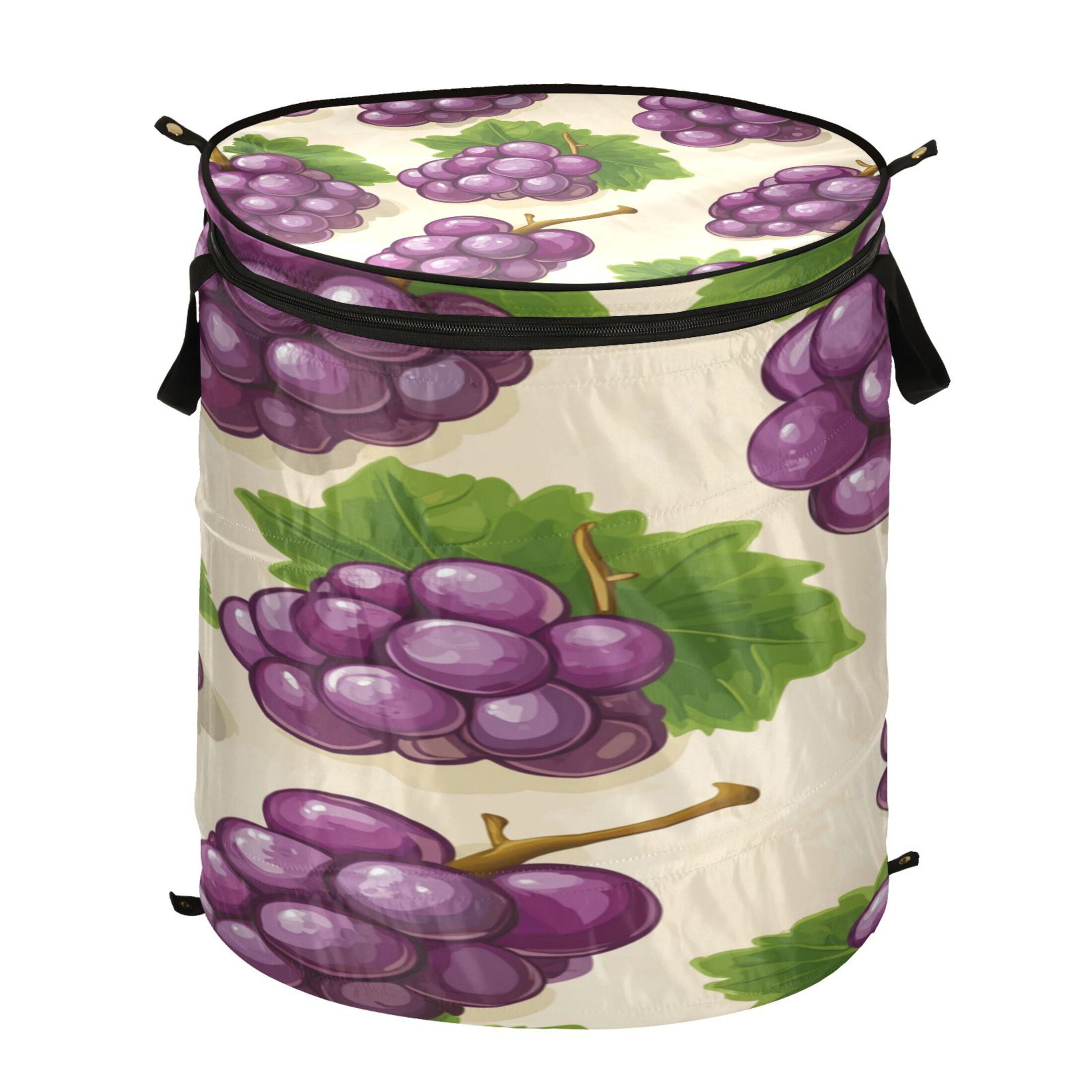 50L Large Capacity Foldable Elastic Storage Basket Laundry Basket ...