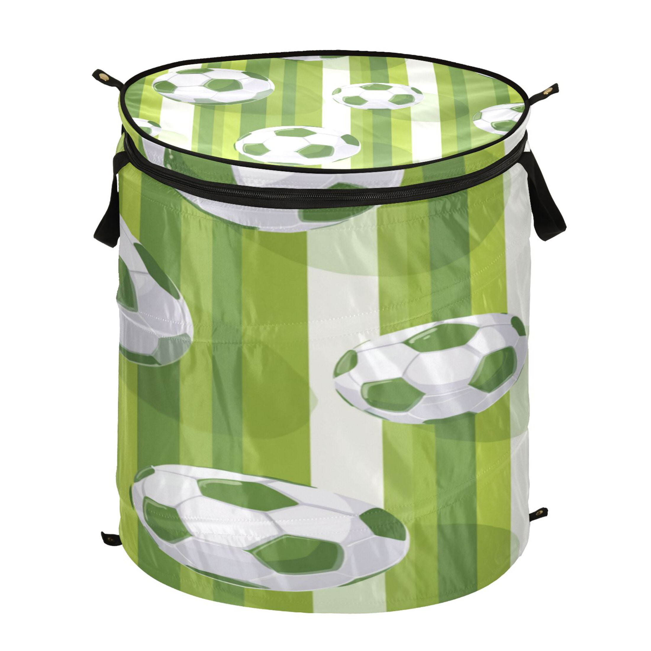 50L Large Capacity Foldable Elastic Storage Basket Laundry Basket Green ...