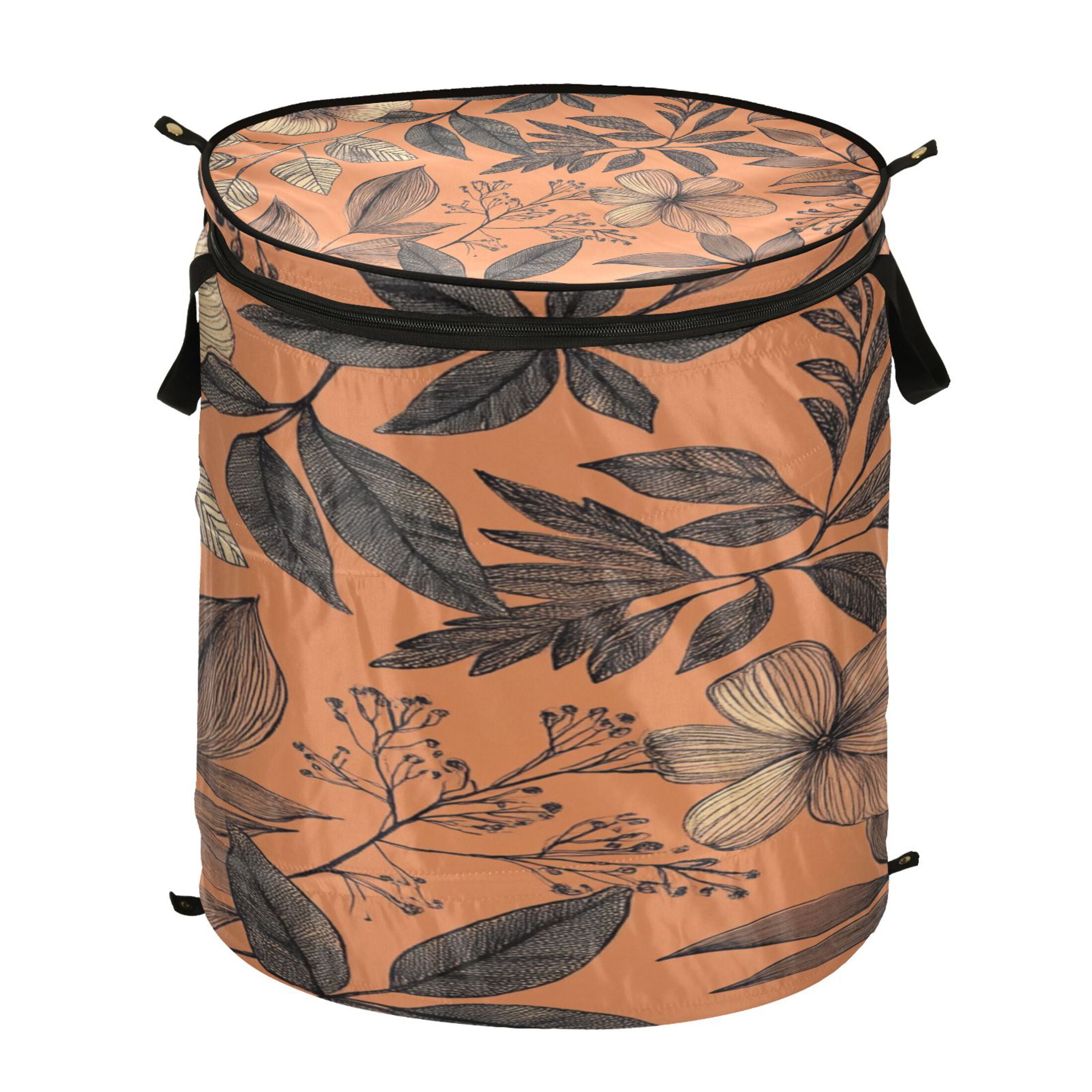 50L Large Capacity Foldable Elastic Storage Basket Laundry Basket ...
