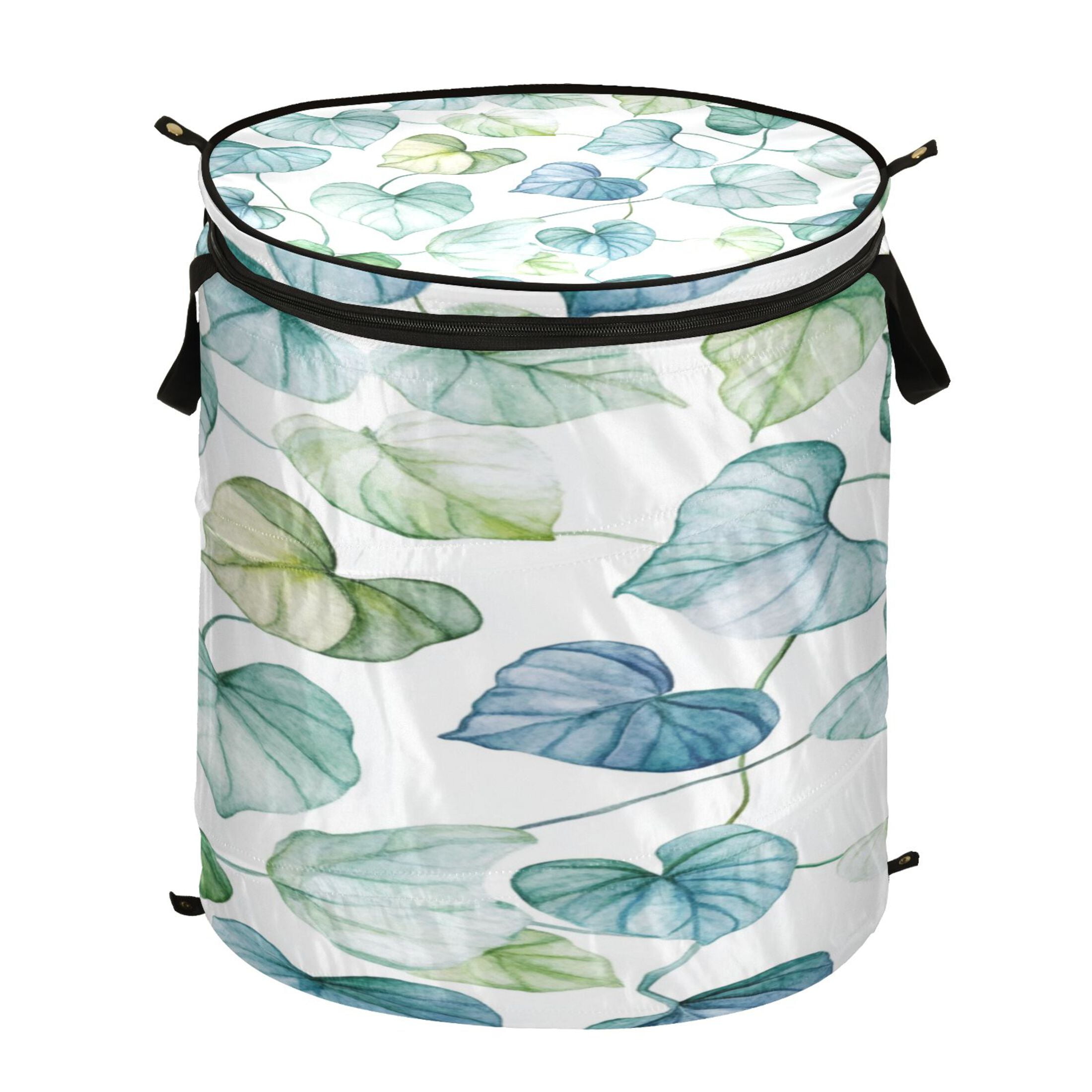 50L Large Capacity Foldable Elastic Storage Basket Laundry Basket Light ...