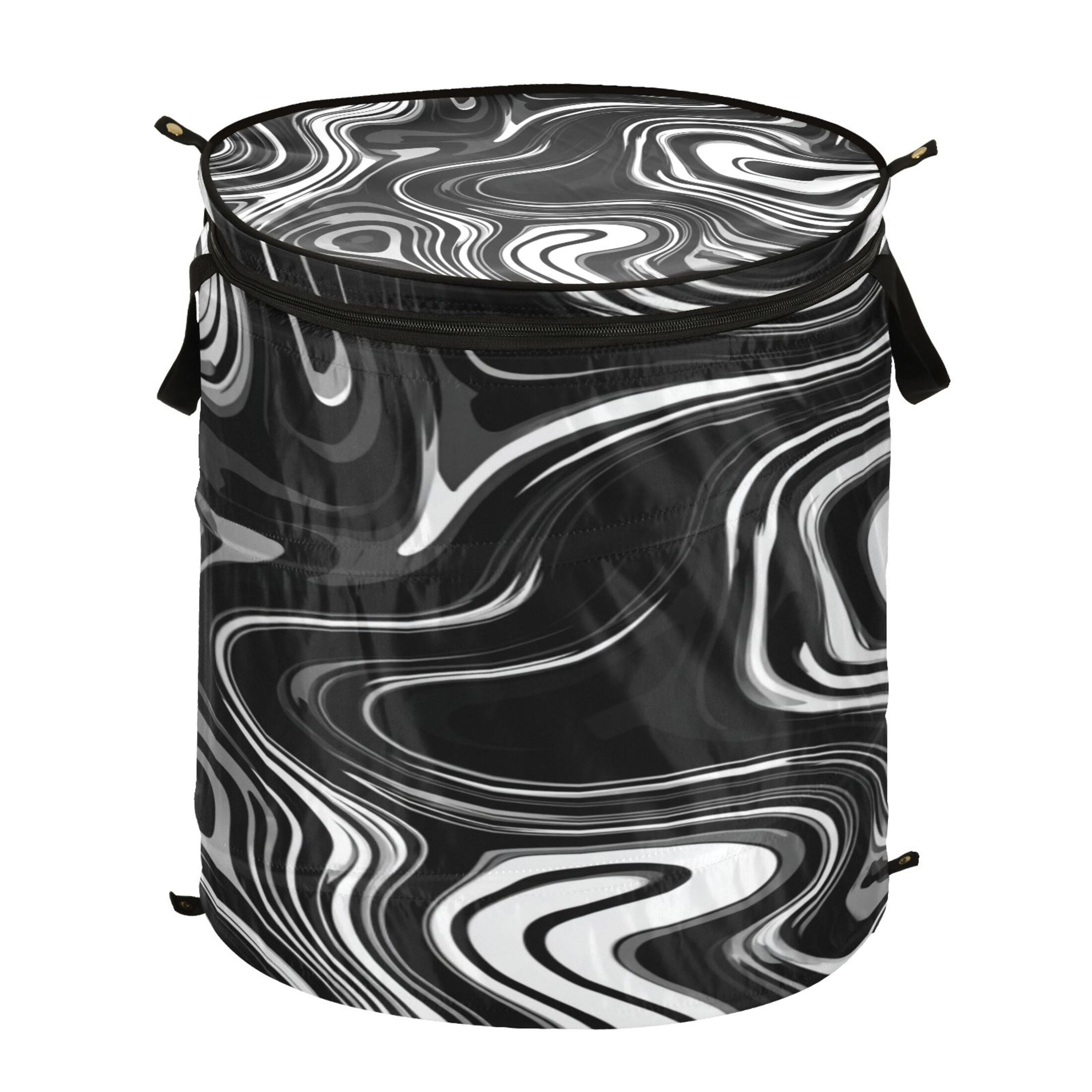 50L Large Capacity Foldable Elastic Storage Basket Laundry Basket Matte ...