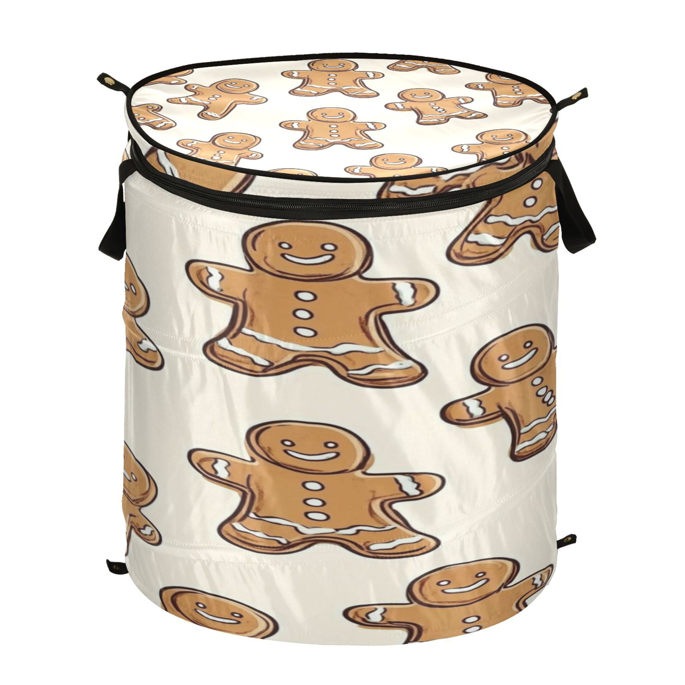 50L Large Capacity Foldable Elastic Storage Basket Laundry Basket ...