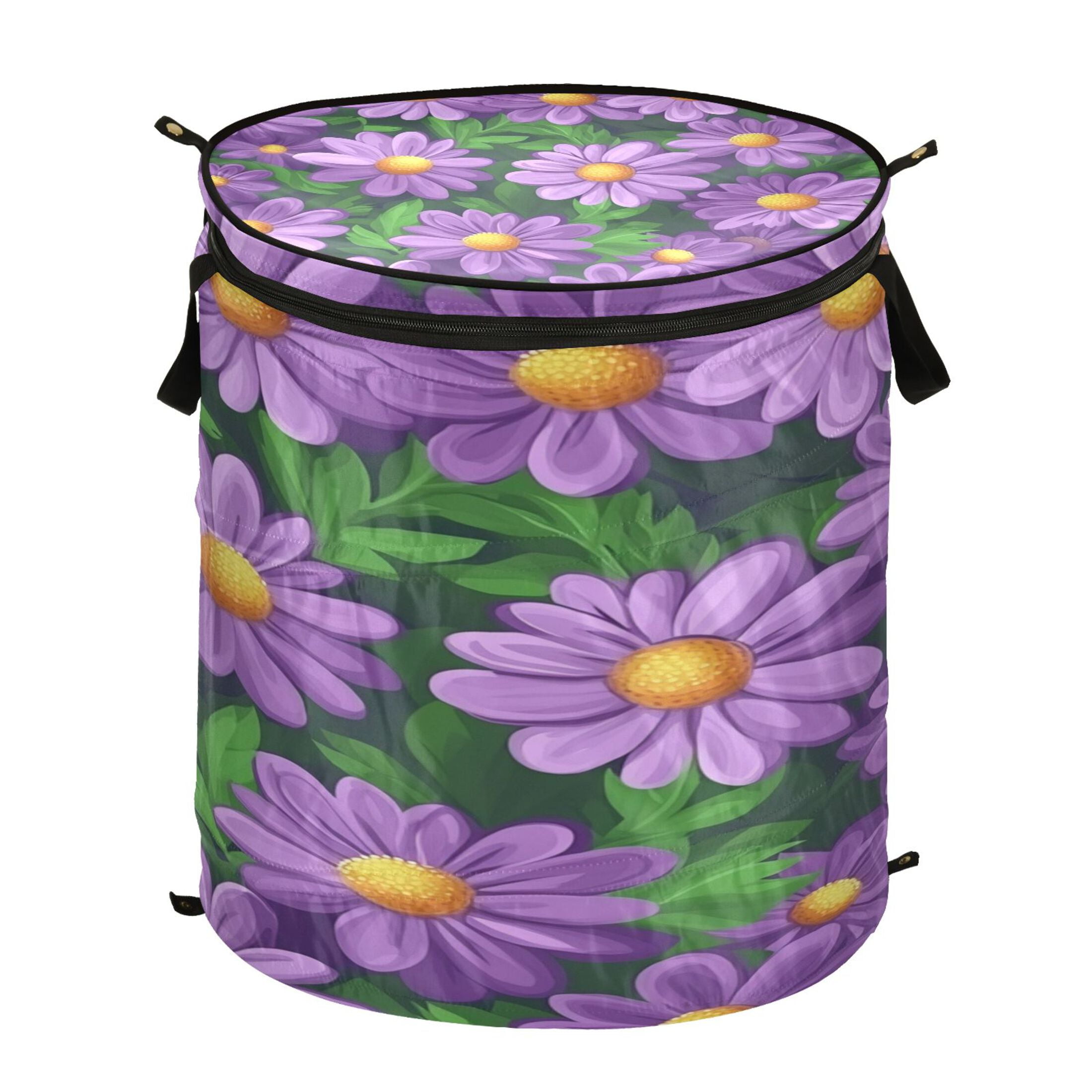 50L Large Capacity Foldable Elastic Storage Basket Laundry Basket ...