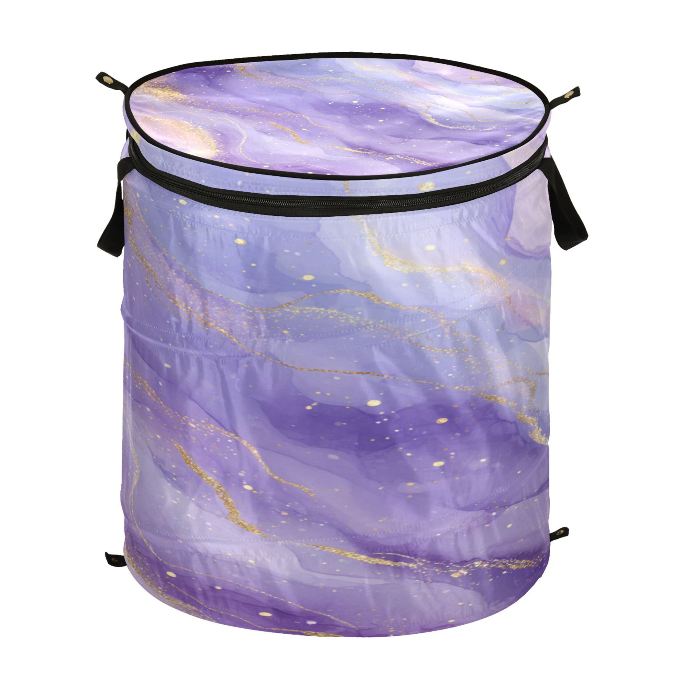 50L Large Capacity Foldable Elastic Storage Basket Laundry Basket Soft ...