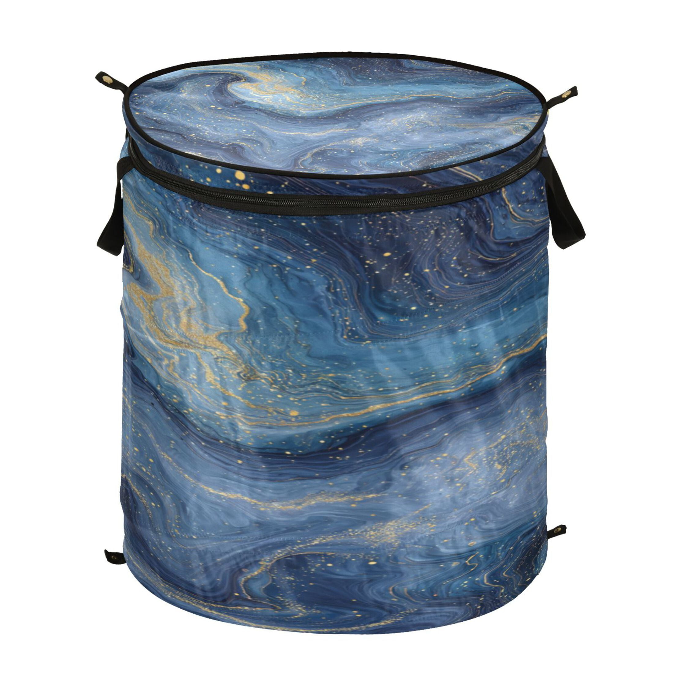 50L Large Capacity Foldable Elastic Storage Basket Laundry Basket Star ...
