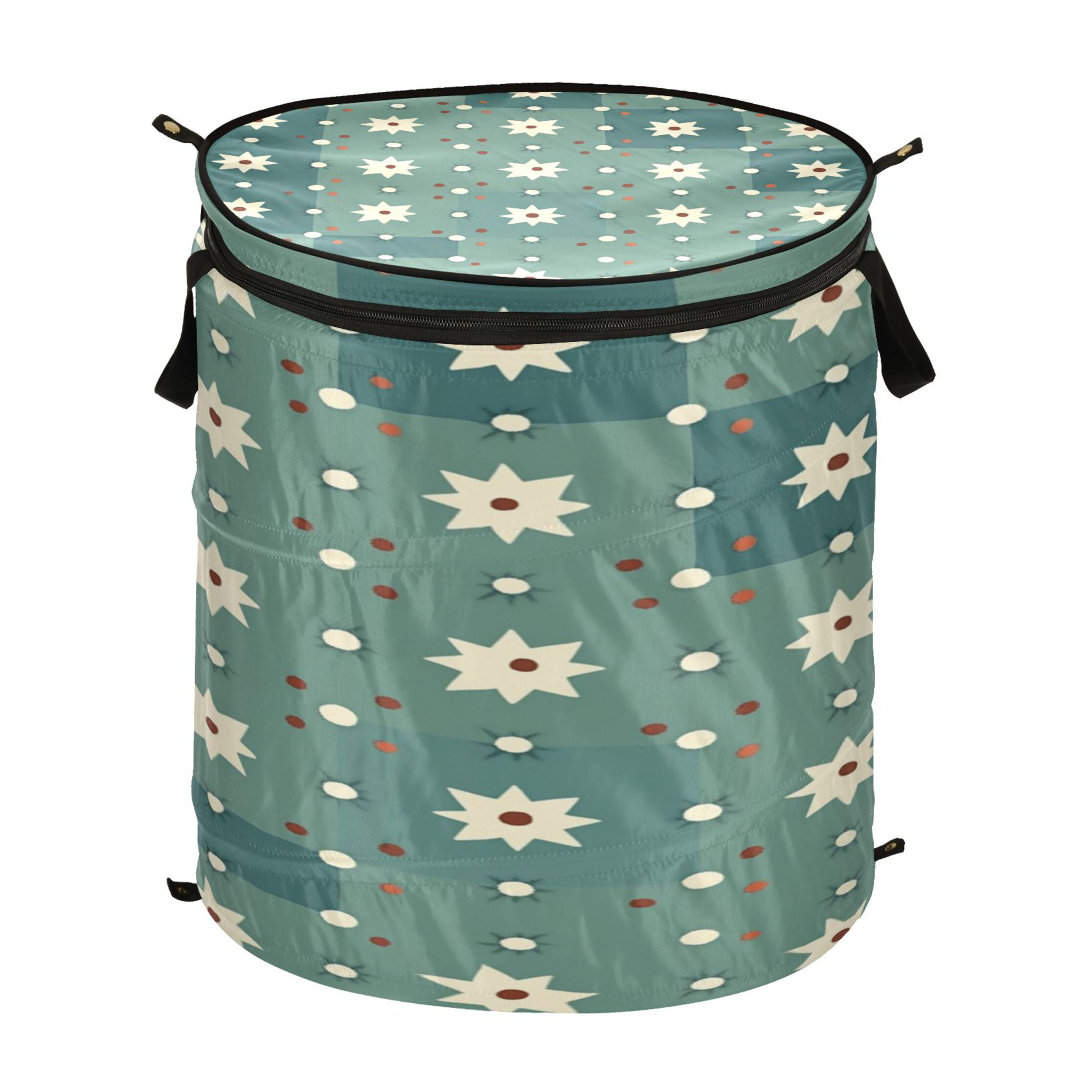 50L Large Capacity Foldable Elastic Storage Basket Laundry Basket Stars ...