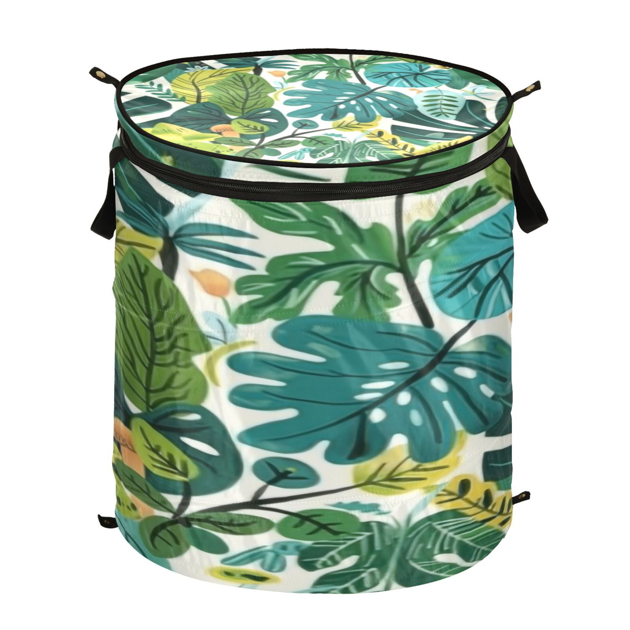 50L Large Capacity Foldable Elastic Storage Basket Laundry Basket ...