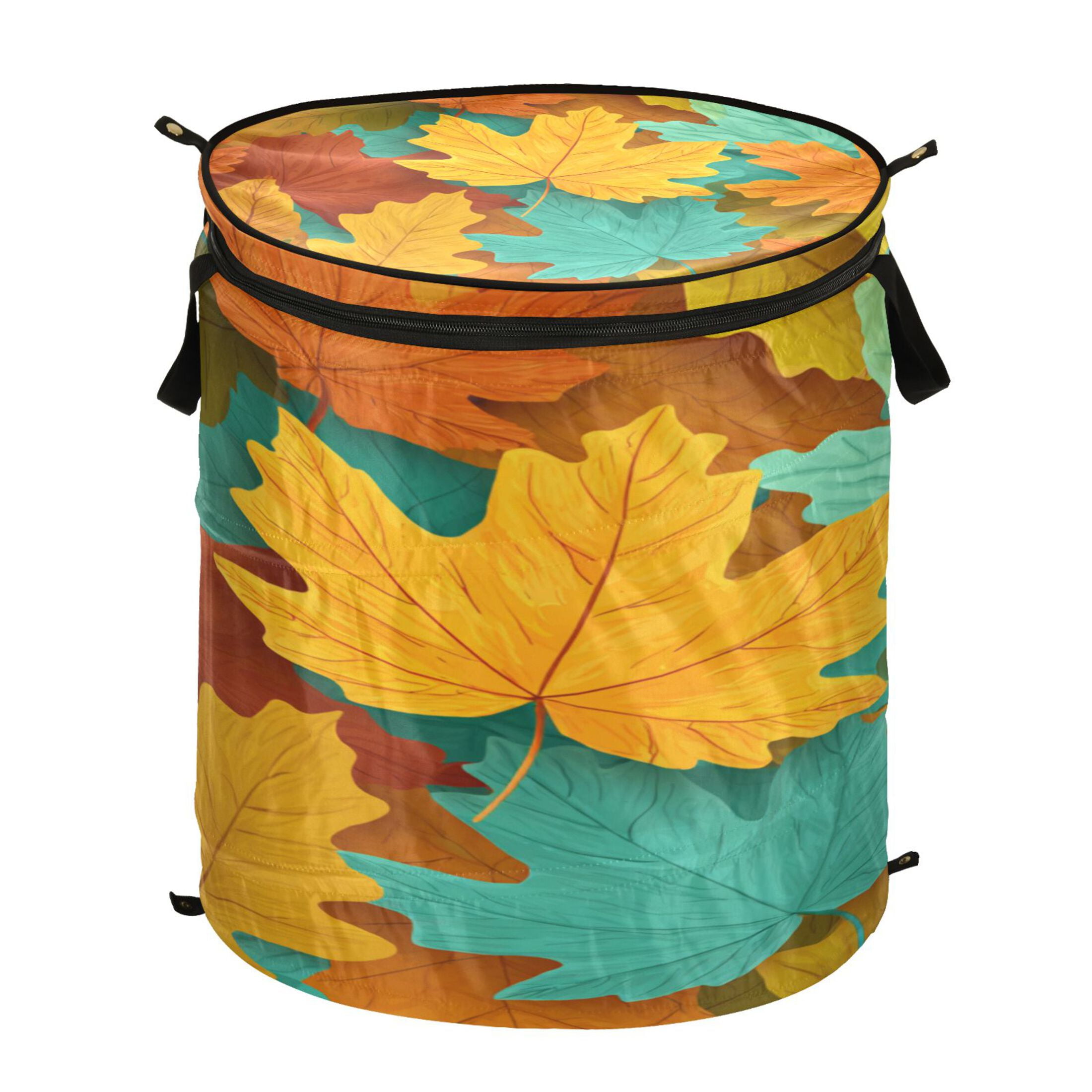 50L Large Capacity Foldable Elastic Storage Basket Laundry Basket ...