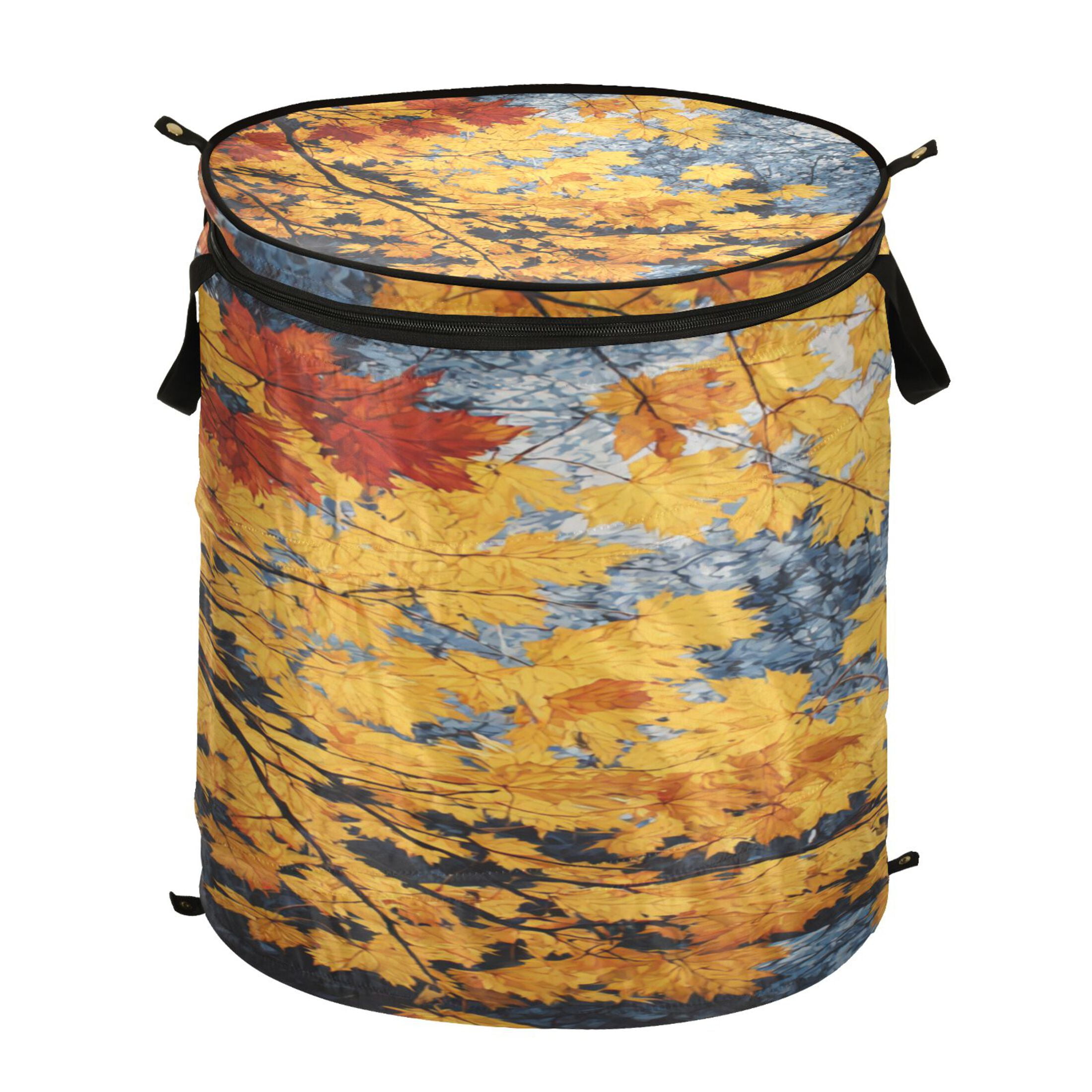50L Large Capacity Foldable Elastic Storage Basket Laundry Basket ...