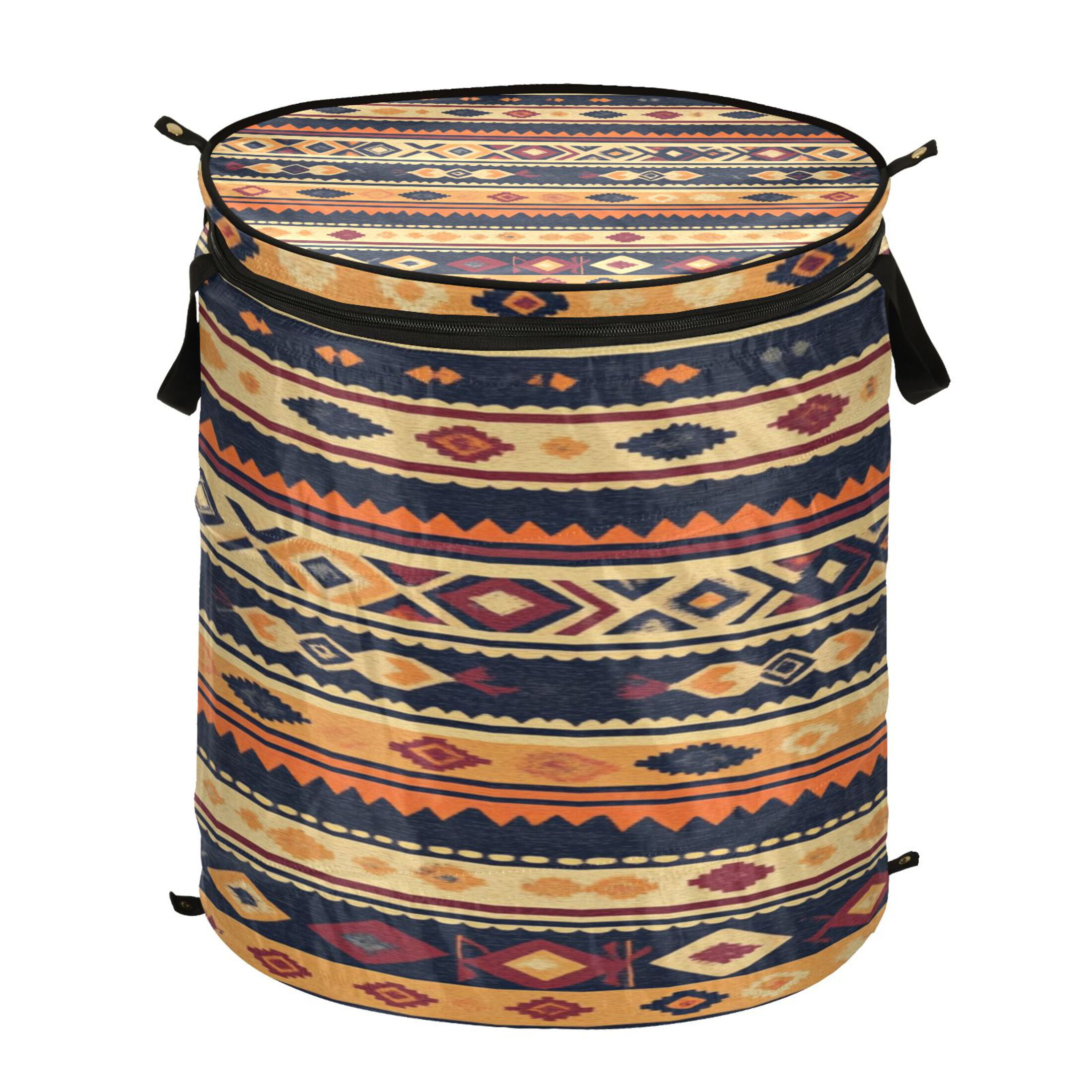50L Large Capacity Foldable Elastic Storage Basket Laundry Basket ...