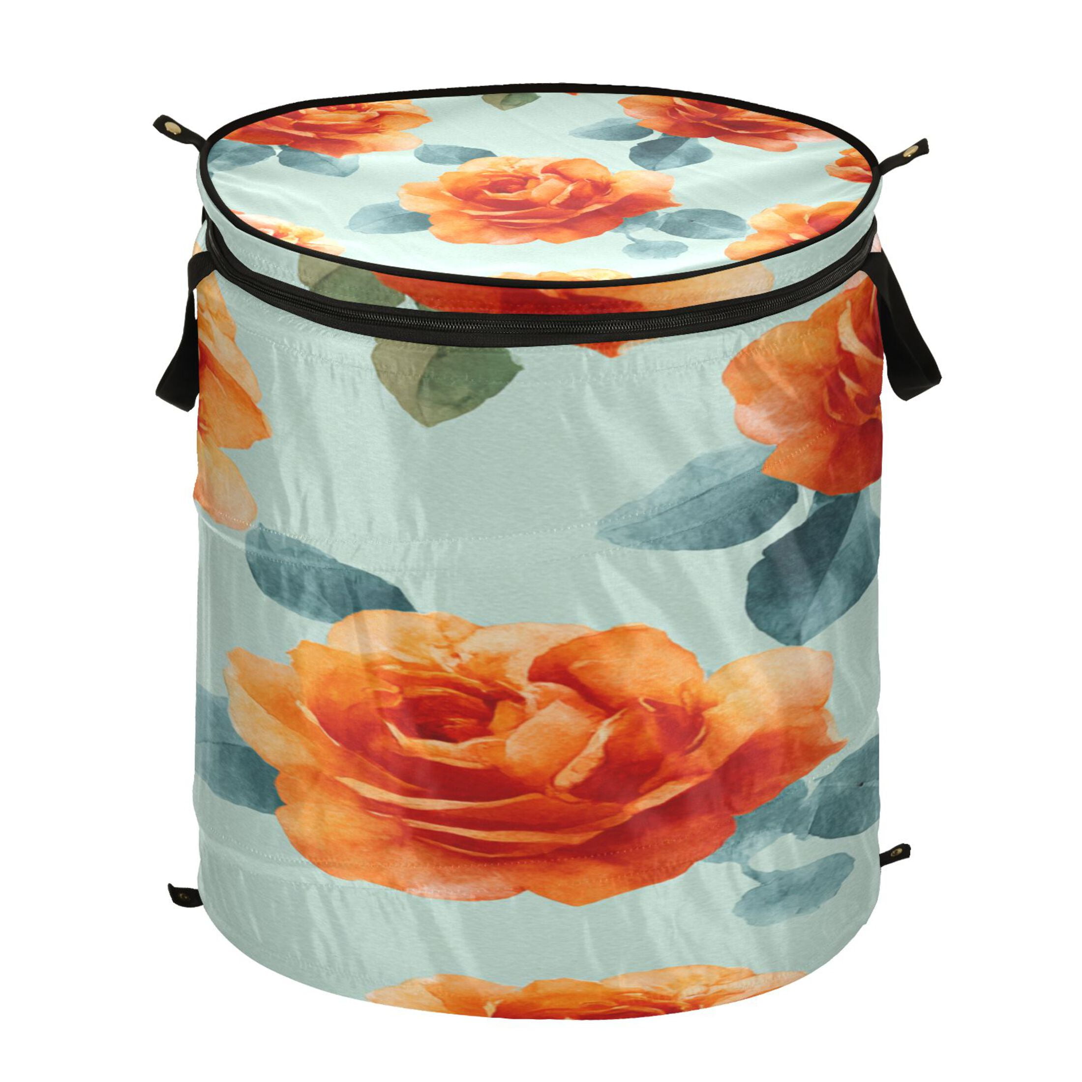 50L Large Capacity Foldable Elastic Storage Basket Laundry Basket ...