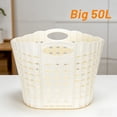 50L Large Foldable Laundry Basket with Handles, Premium Storage Bin for ...