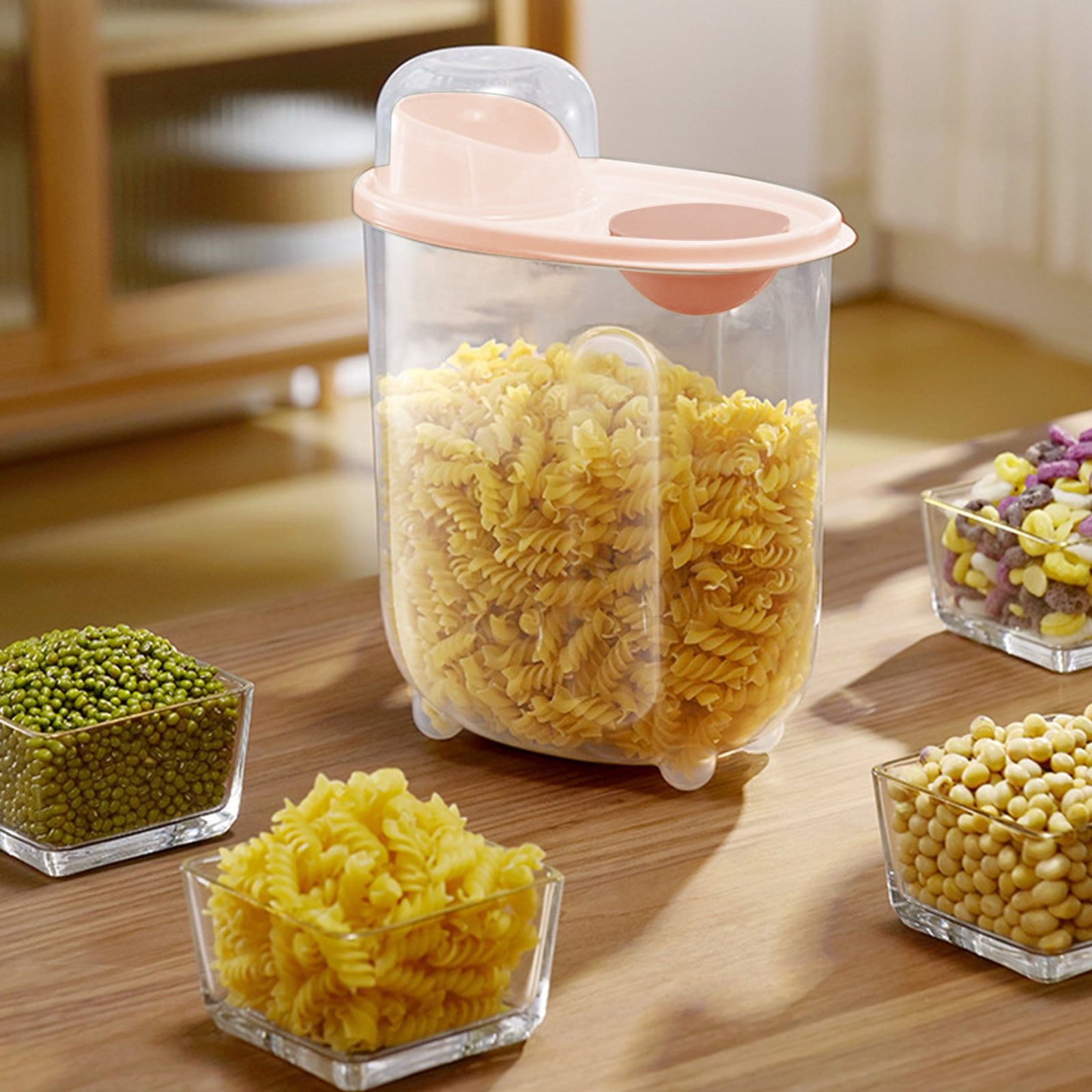 50L Rice Storage Container,Airtight Food-Grade Flour Bin with Locking ...
