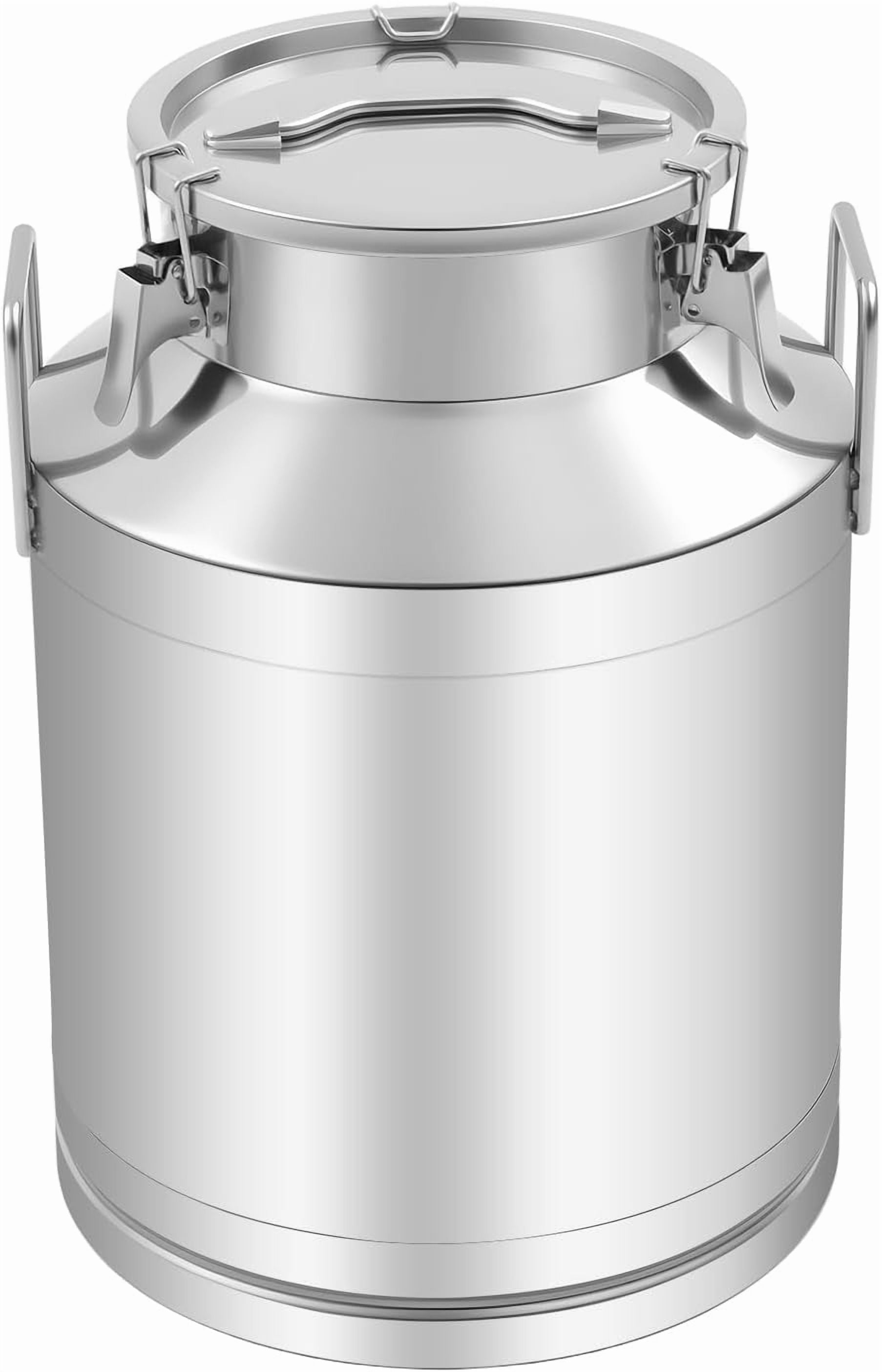50L Stainless Steel Milk Bucket with Sealed Lid, 50 Liter Milk Can 13 Gallon Container Heavy ...
