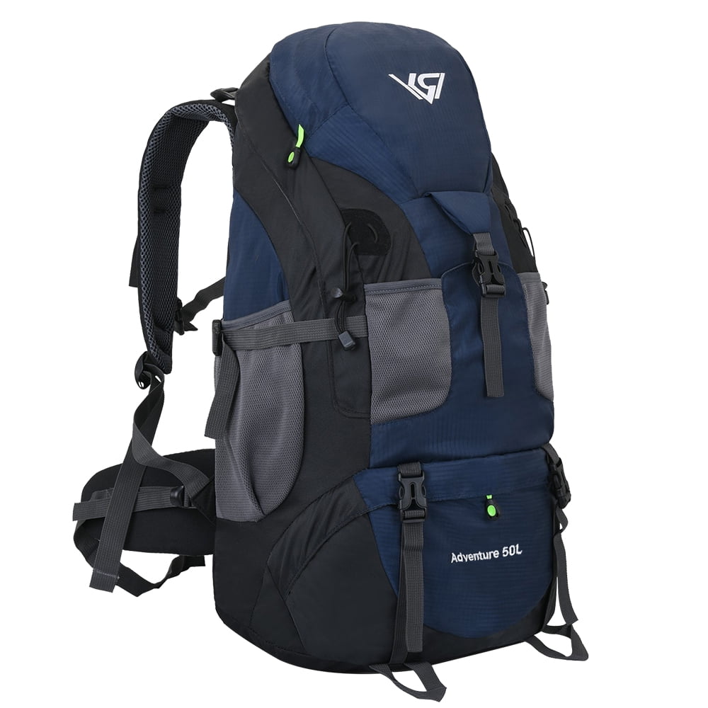 RuRu monkey 50L Waterproof Backpacking Backpack, Gray - Walmart.com