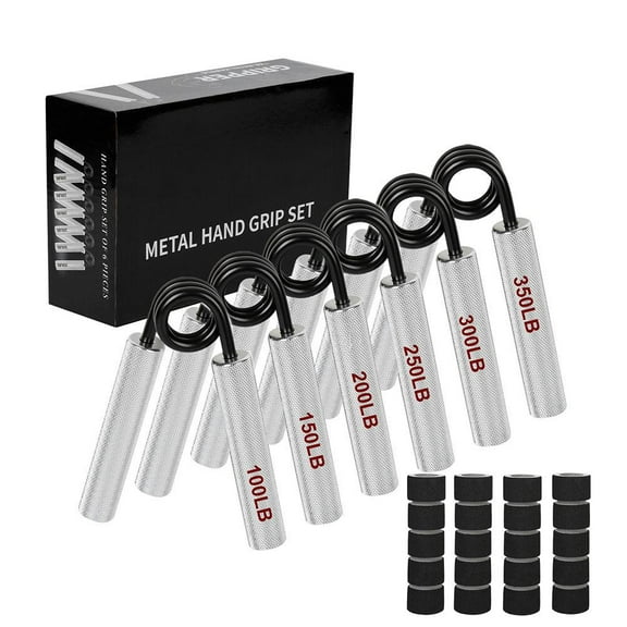 CanDo Digi-Flex hand/finger exerciser, 8 pc set (1 ea: tan through gold ...