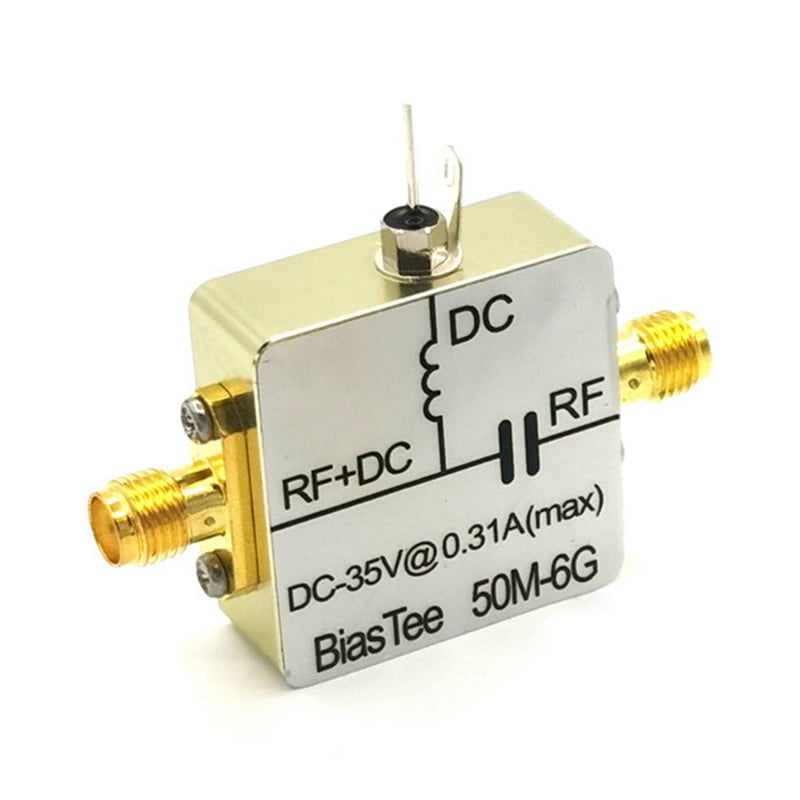 50M-6GHz Bias Tee Feed Biaser Coaxial Feed BiasTee Box for HAM Radio ...