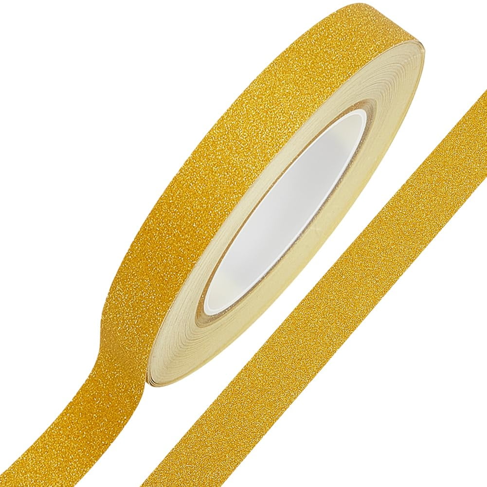 50M DIY Glitter Washi Tape 20mm Wide Sparkle Decorative Tape Gold ...