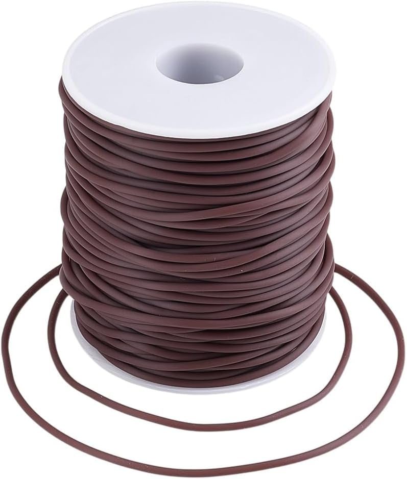 50M Hollow Pipe PVC Tubular Synthetic Rubber Cord Wrapped Around White ...