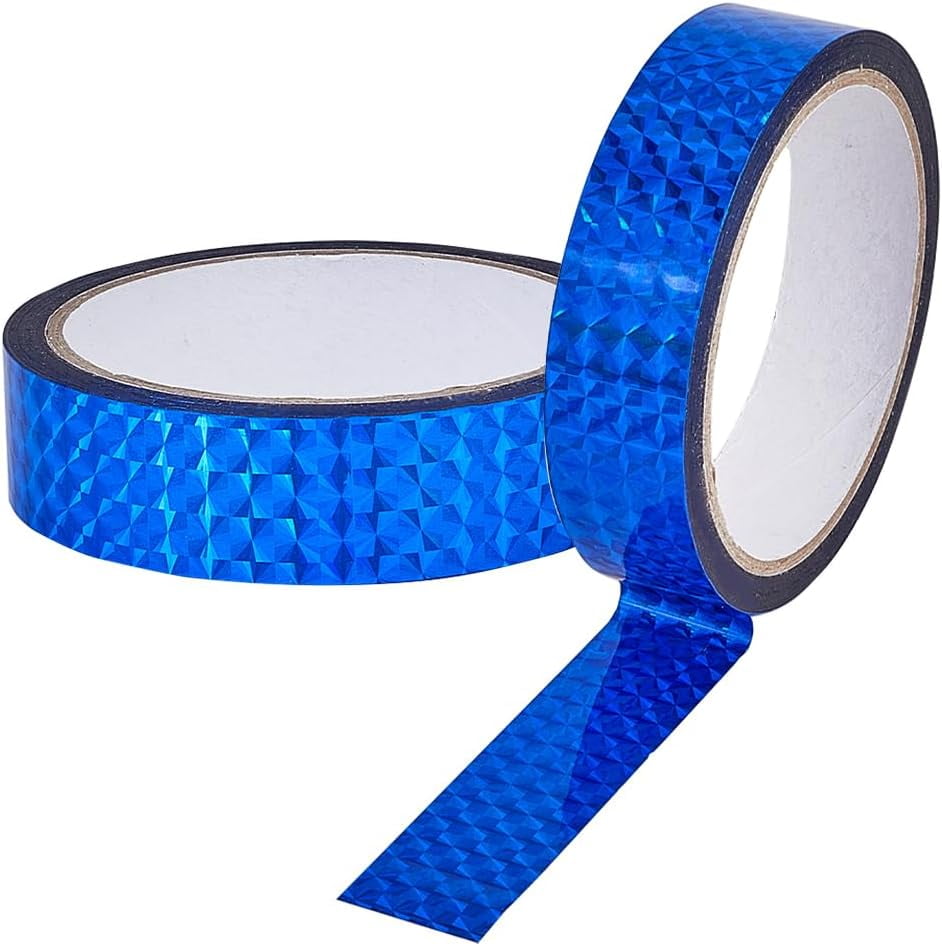 50M Laser Shining Bopp Plastic Scrapbook Decorative Adhesive Tapes ...