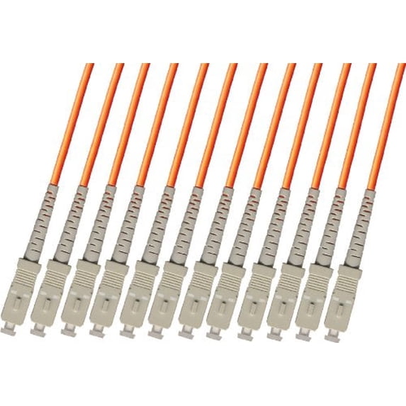 50M Multimode 12 Strand Fiber Optic Cable (62.5/125) - SC to SC ...